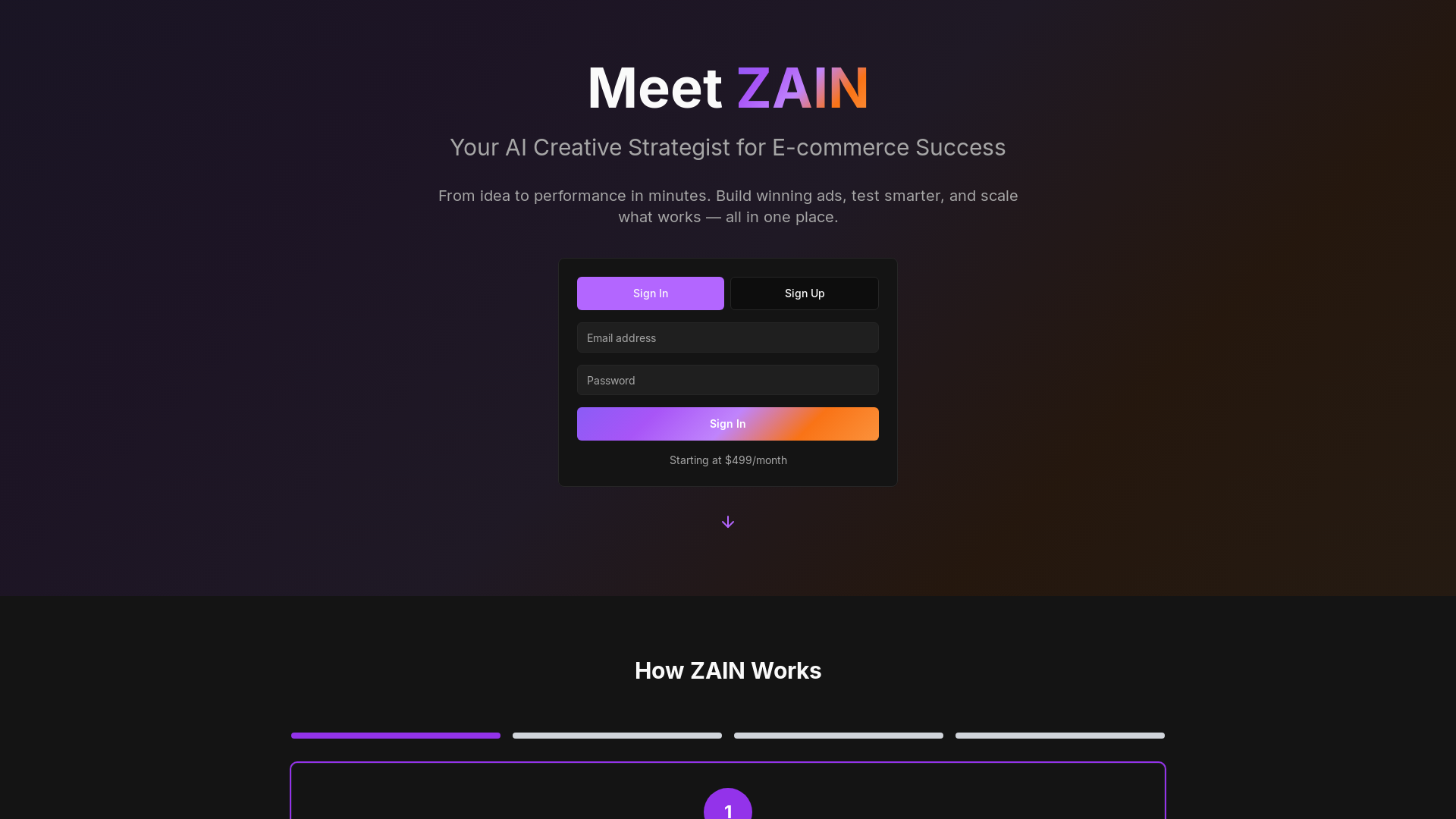 ZAIN - AI Creative Strategist