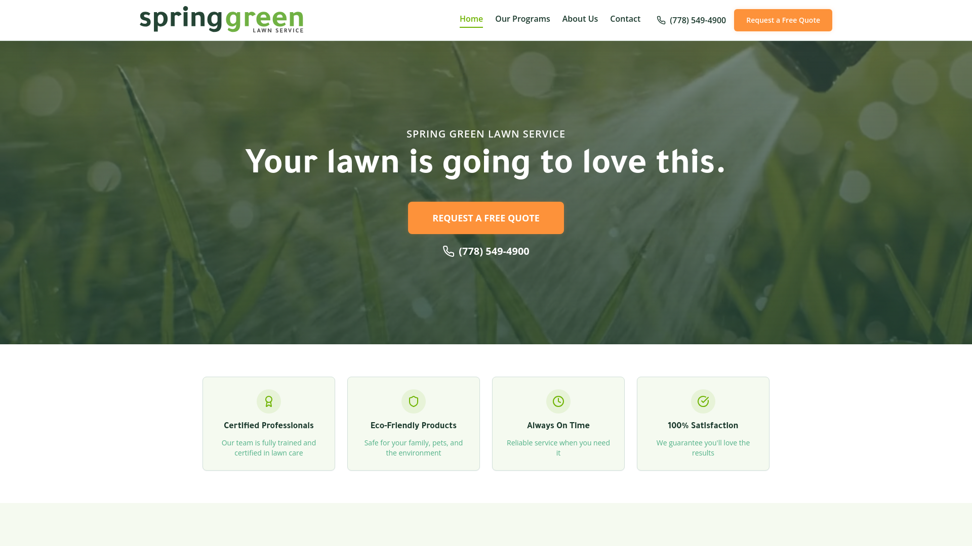 Spring Green Lawn Service - Professional Lawn Care