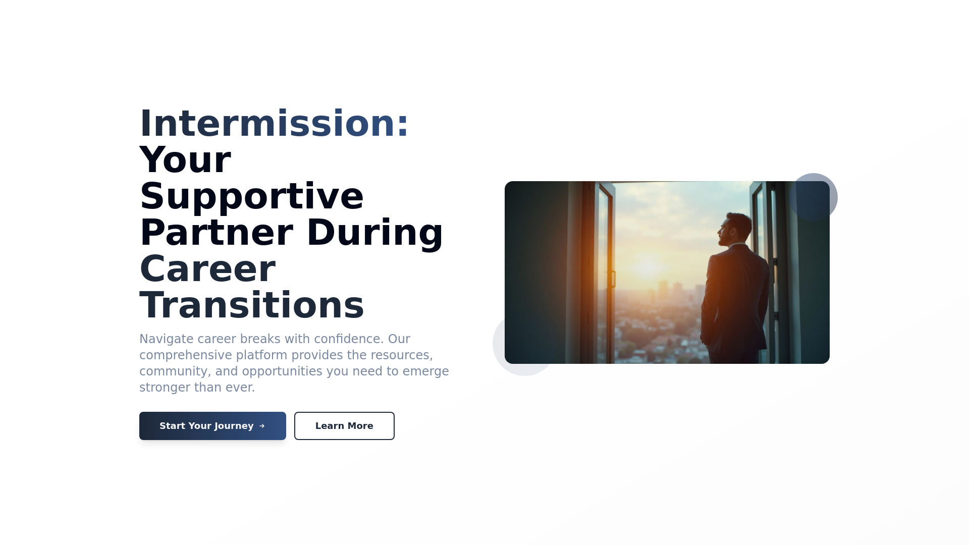 Intermission - Your Career Transition Partner