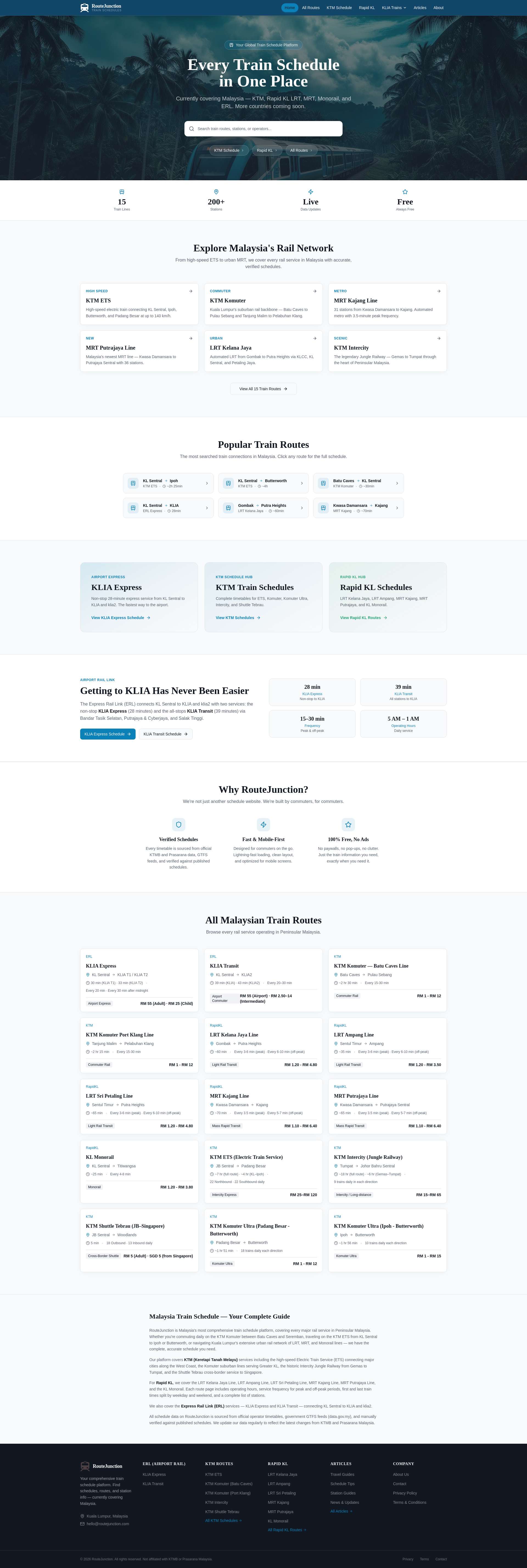 RouteJunction — Live Transit Routes & Schedules Worldwide