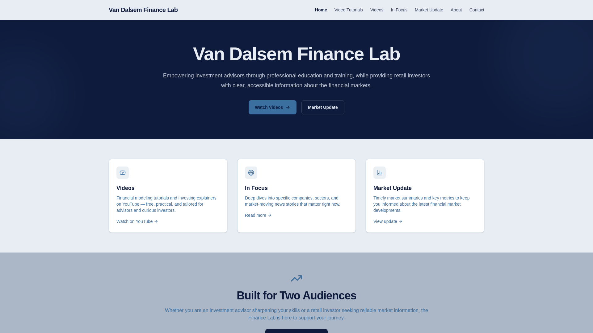 Contact — Van Dalsem Finance Lab