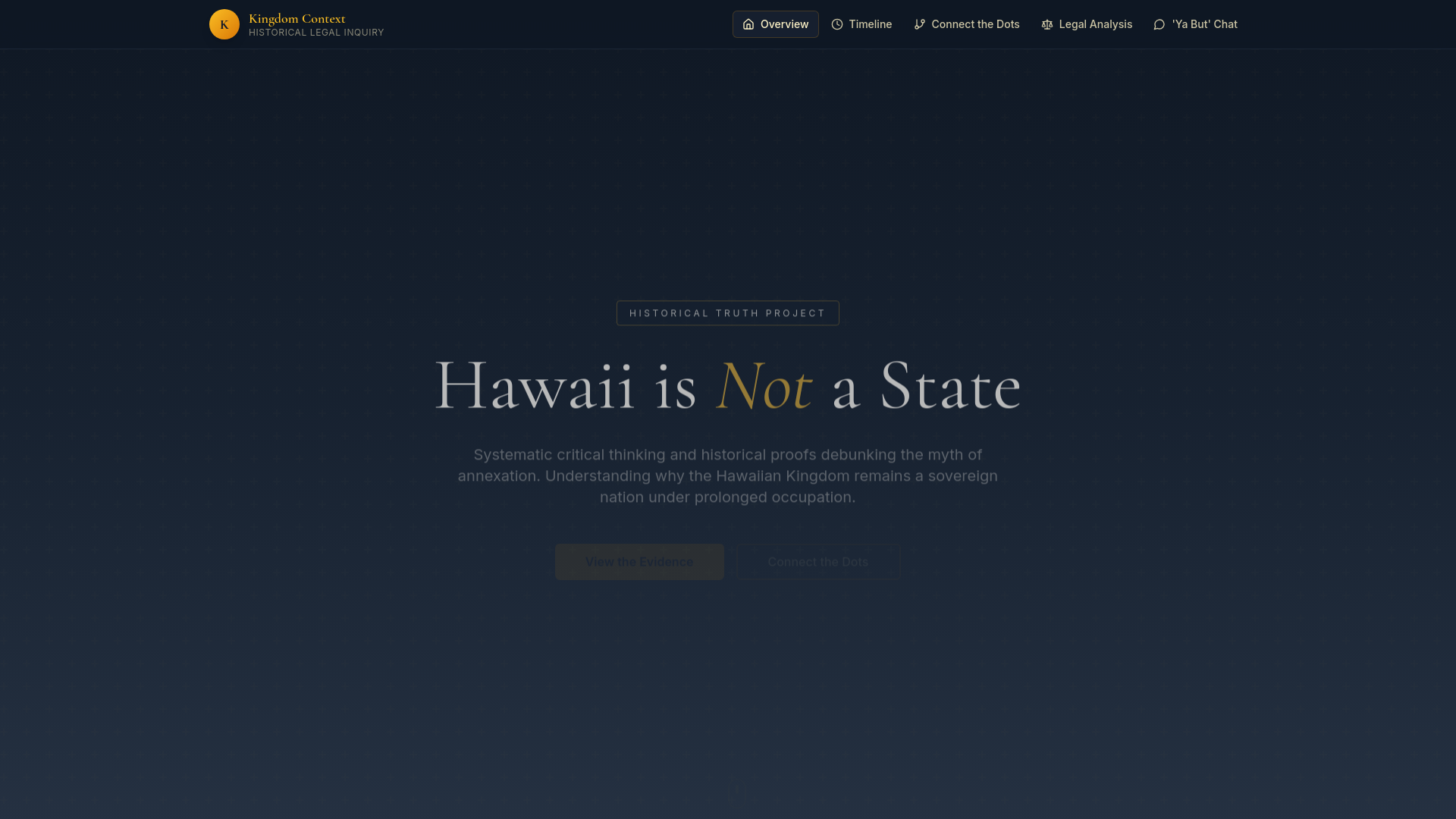 Kingdom Context - Hawaii is Not a State | Historical Truth Project