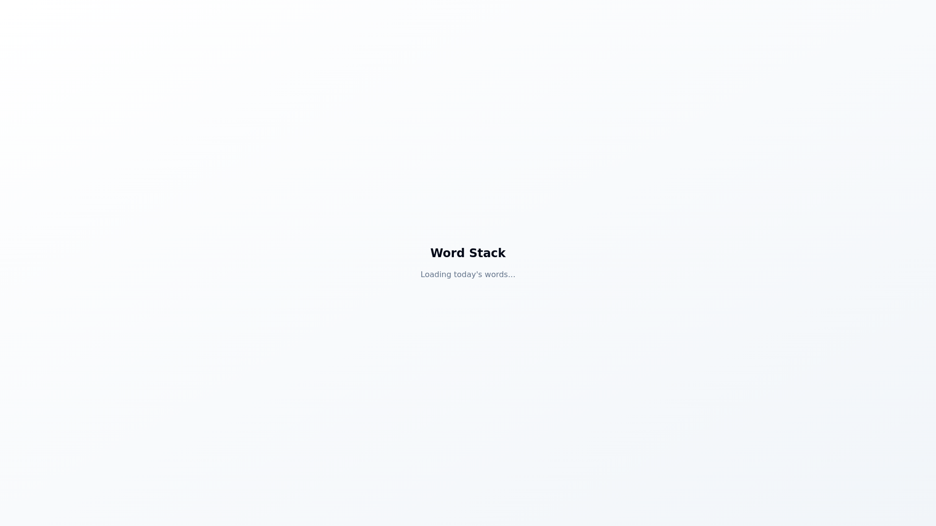 Word Stack