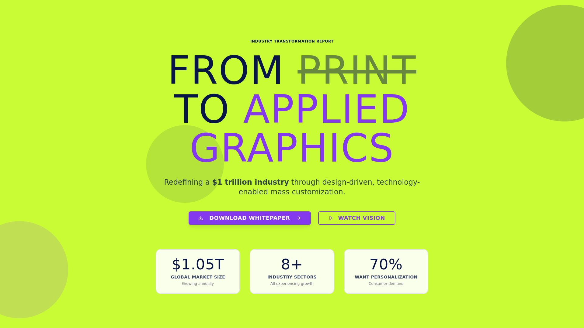 Applied Graphics: The Future of Design Made Physical