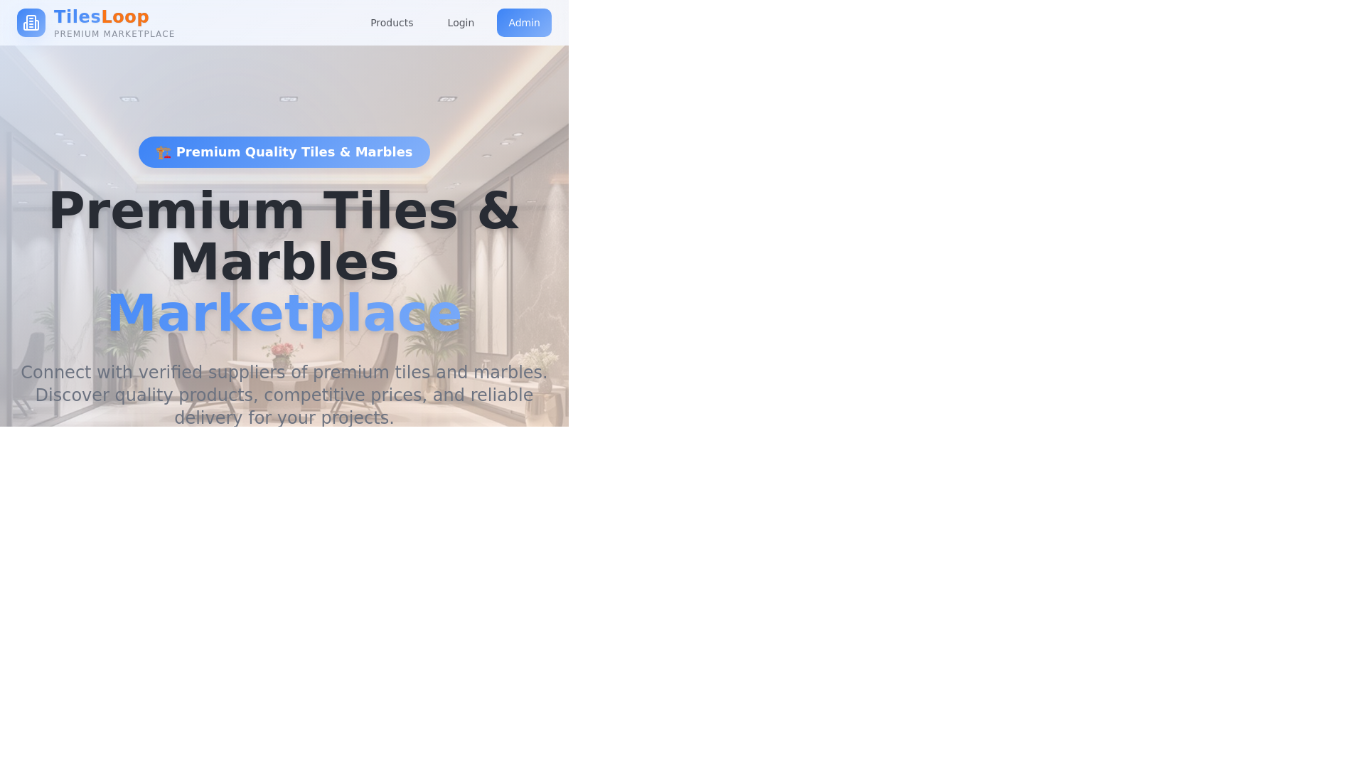 TilesLoop - Construction Materials Marketplace