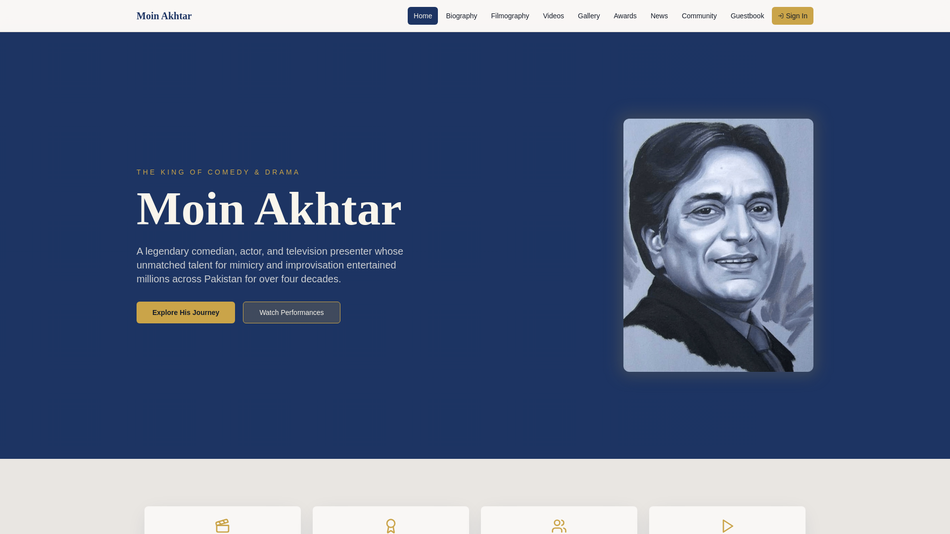 Moin Akhtar — The King of Comedy & Drama