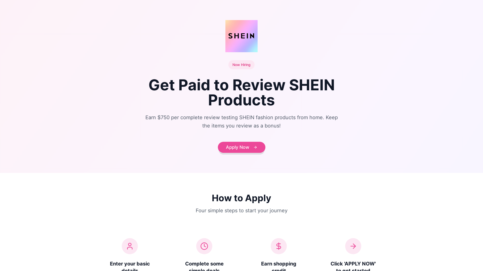 SHEIN Product Reviewer - Get Paid $750 to Review Fashion
