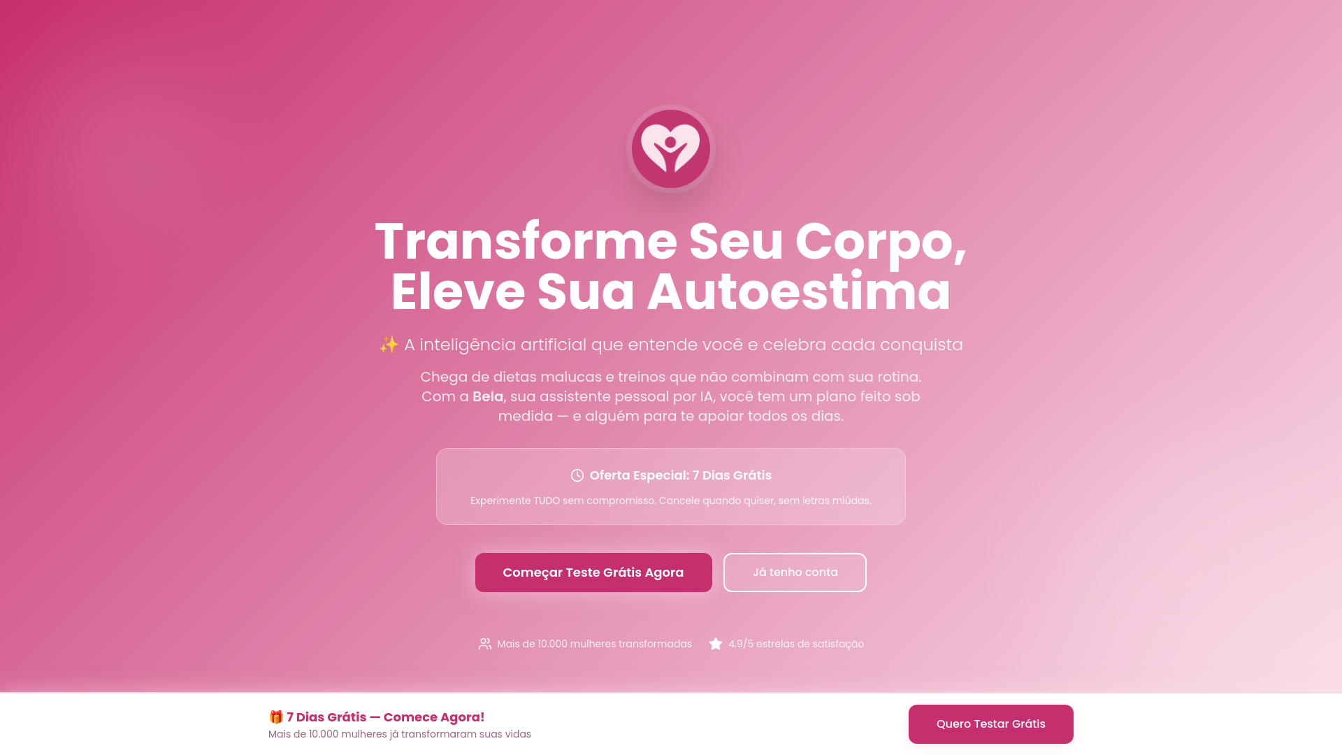 Ela Fit - Sua assistente pessoal para transformar corpo e autoestima
