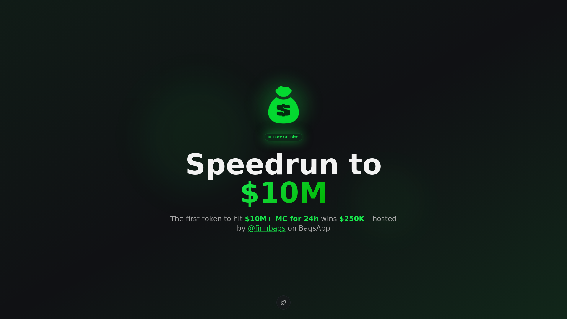 Speedrun to $1M | BagsApp Race