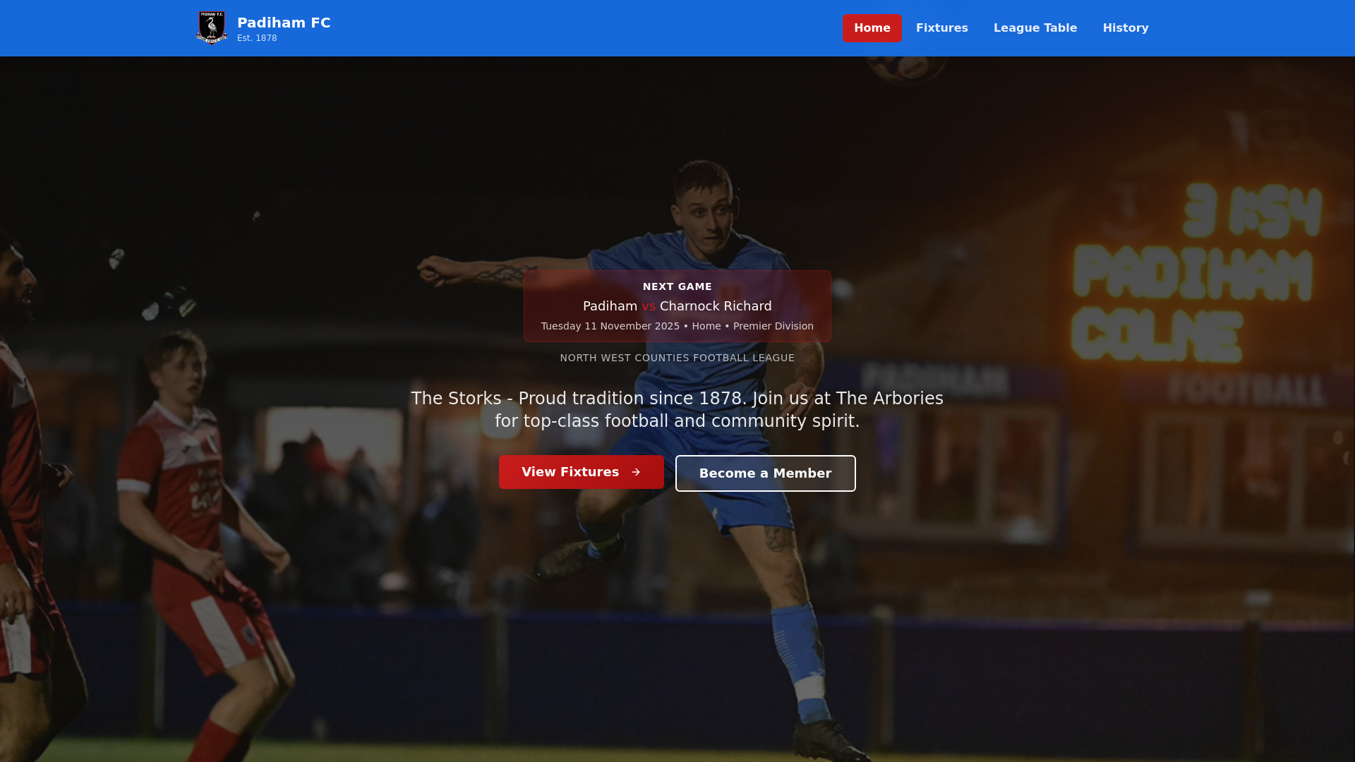 Padiham FC - The Storks | Official Website
