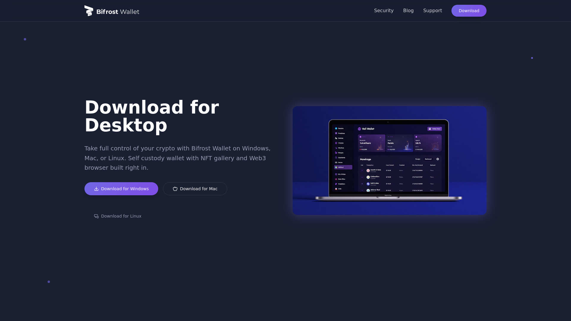 Download Bifrost Wallet - Desktop App for Windows, Mac & Linux