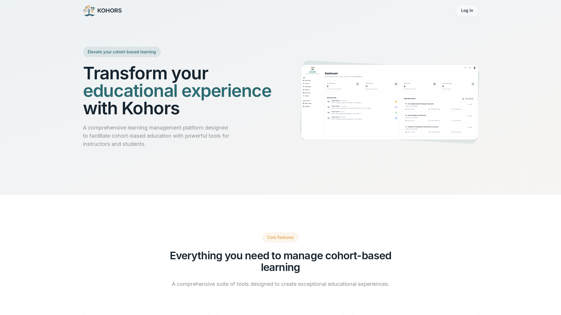 Kohors - Cohort Management System