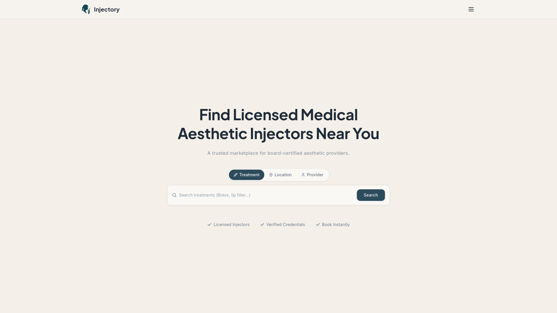Injectory | Find Licensed Medical Aesthetic Injectors Near You