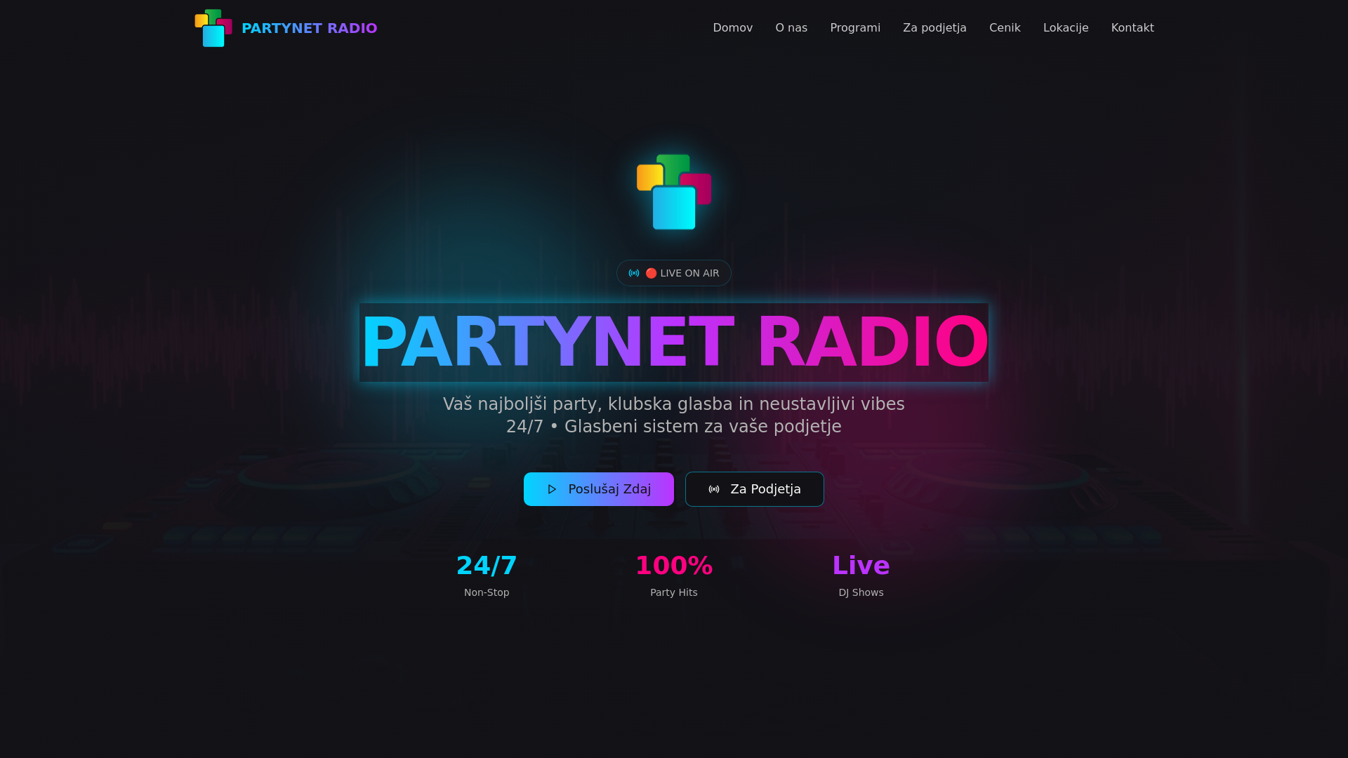PartyNet Radio - 24/7 Party & Club Music | Slovenia