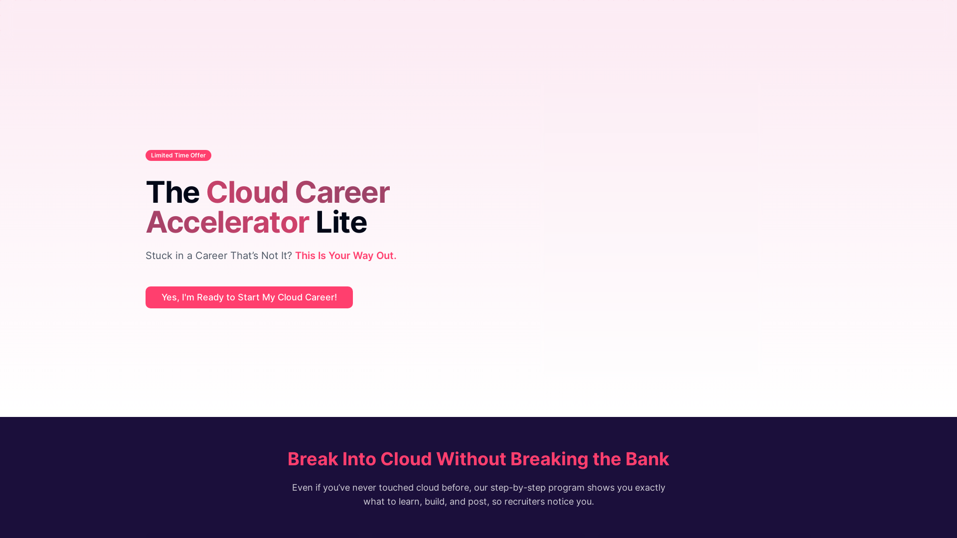 Level Up In Tech - Cloud Career Training for Midcareer Professionals