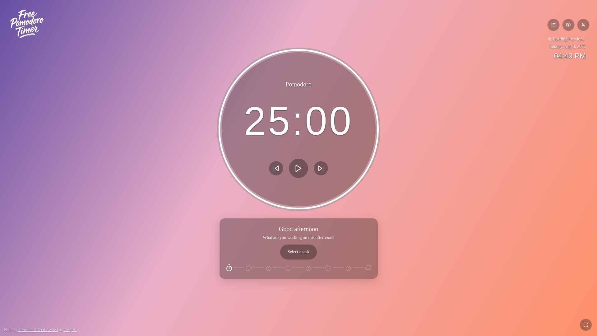 Free Pomodoro Timer Online | Focus Timer & Productivity Tool 2025