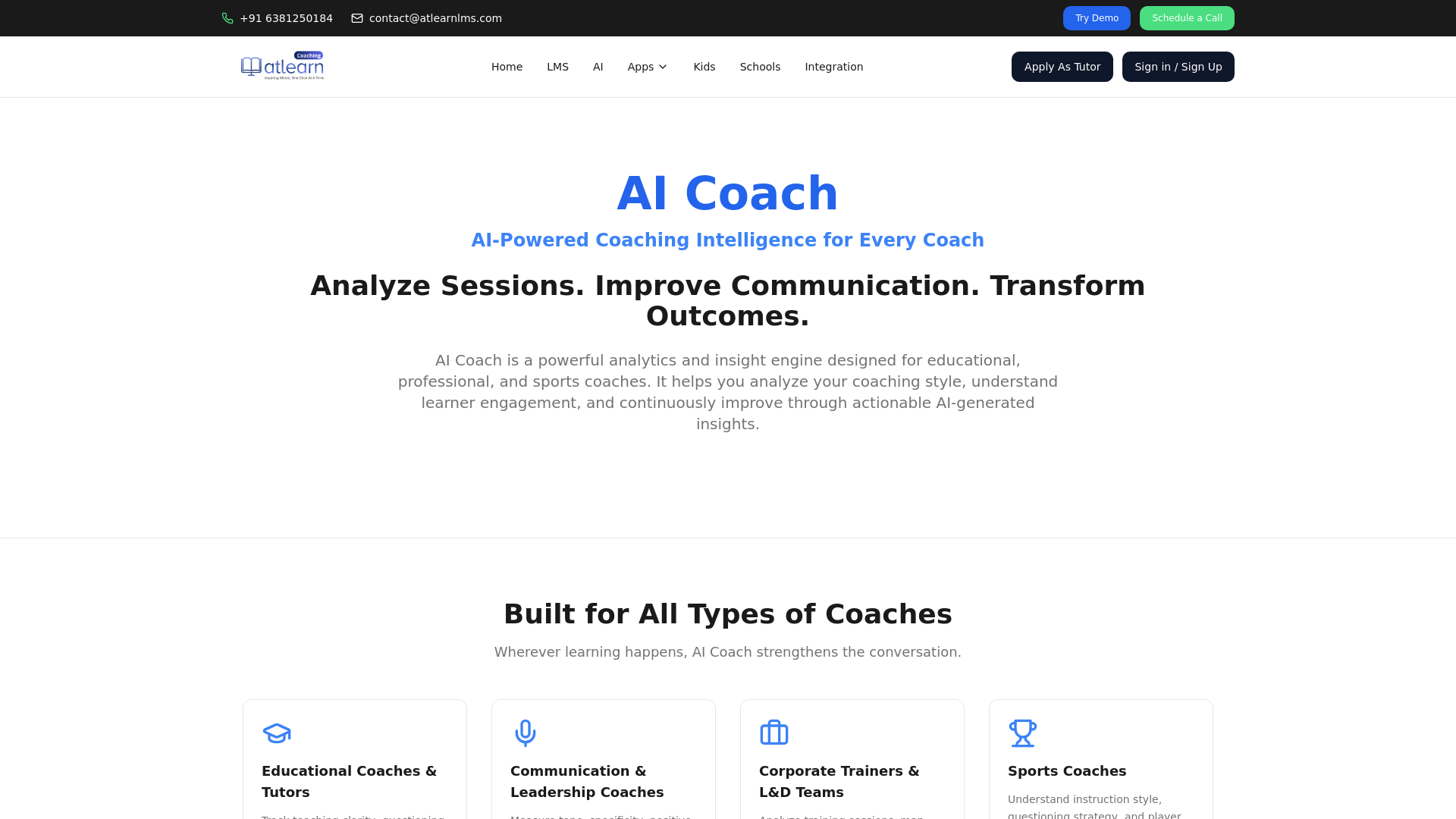 Coach Intelligence - AI-Powered Coaching Analytics