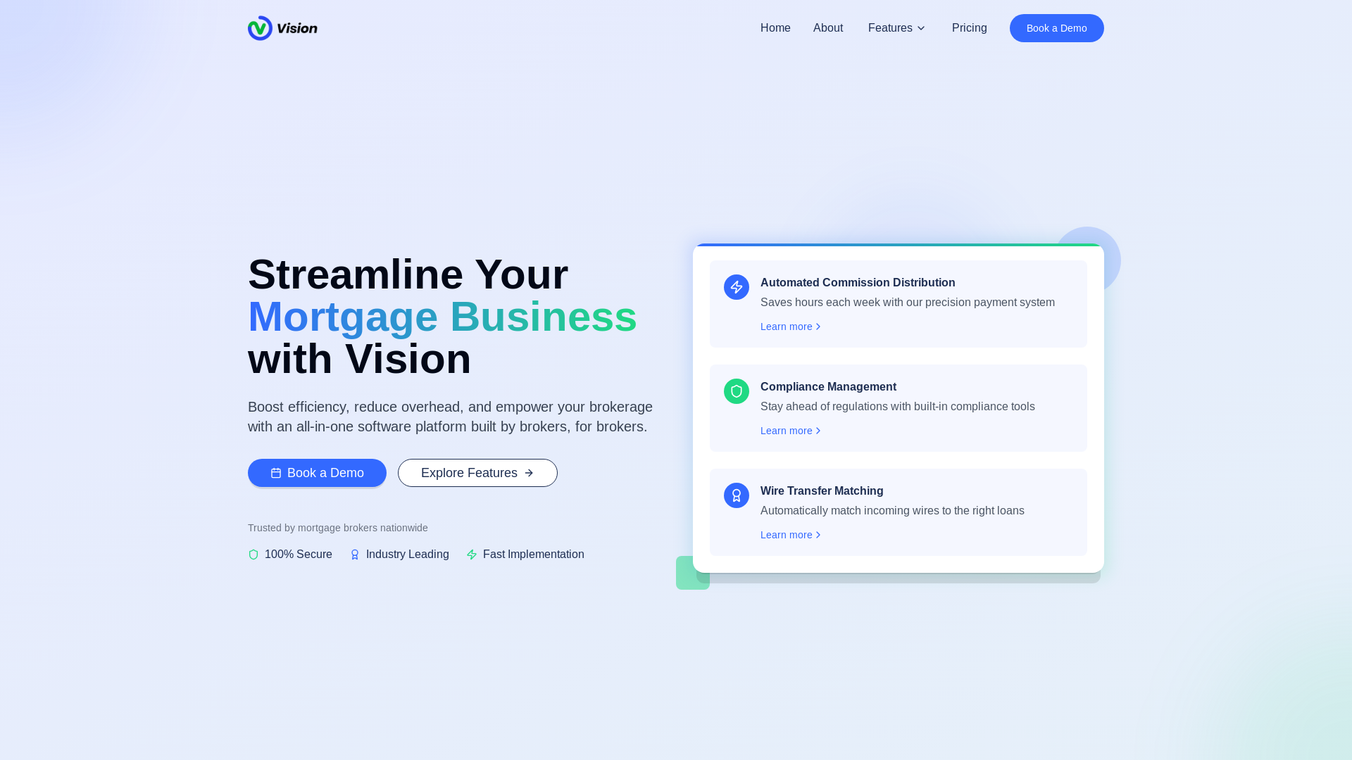 Vision Software Solutions | Mortgage Brokerage Automation