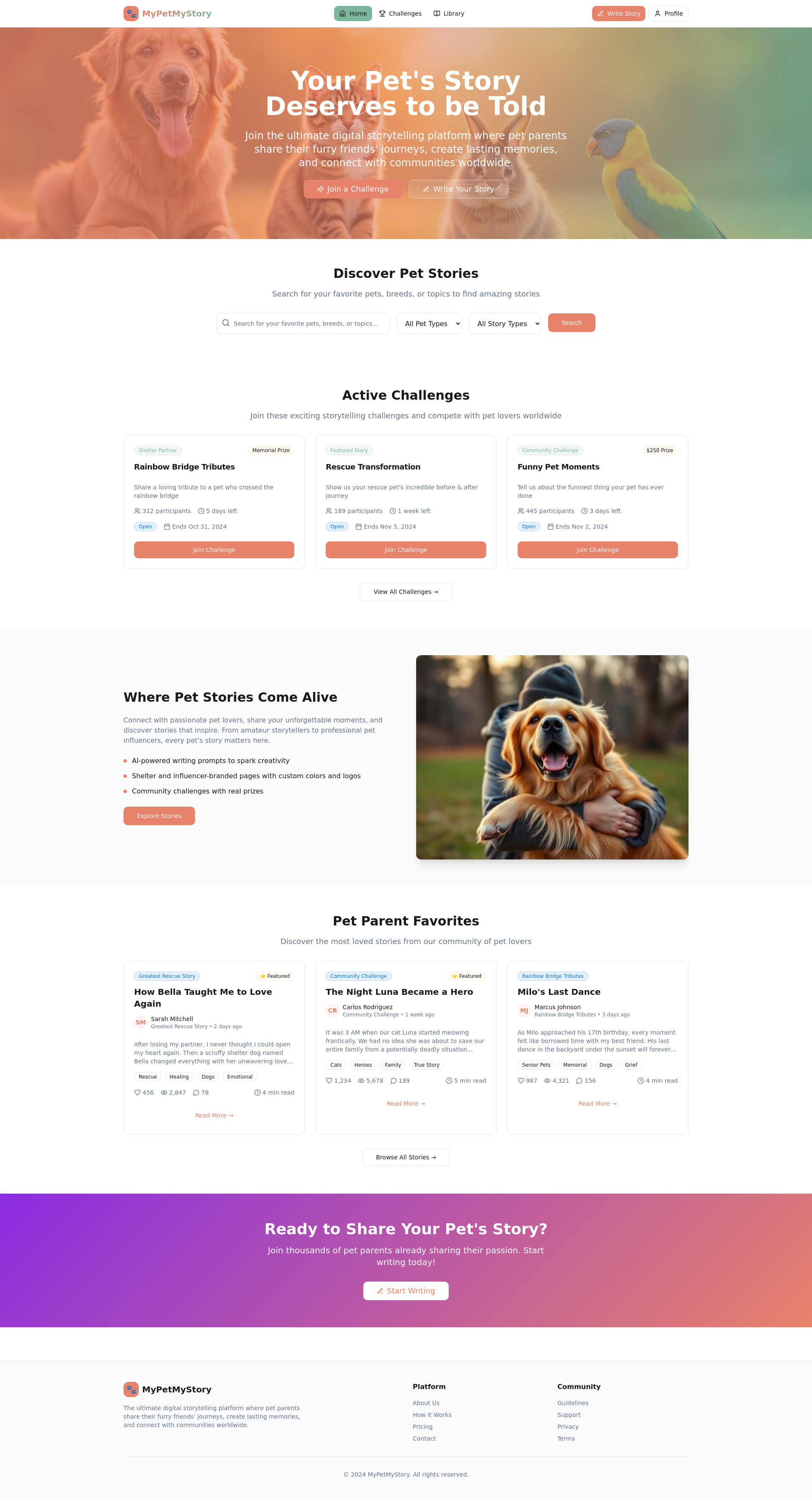 MyPetMyStory - Your Pet's Story Deserves to be Told