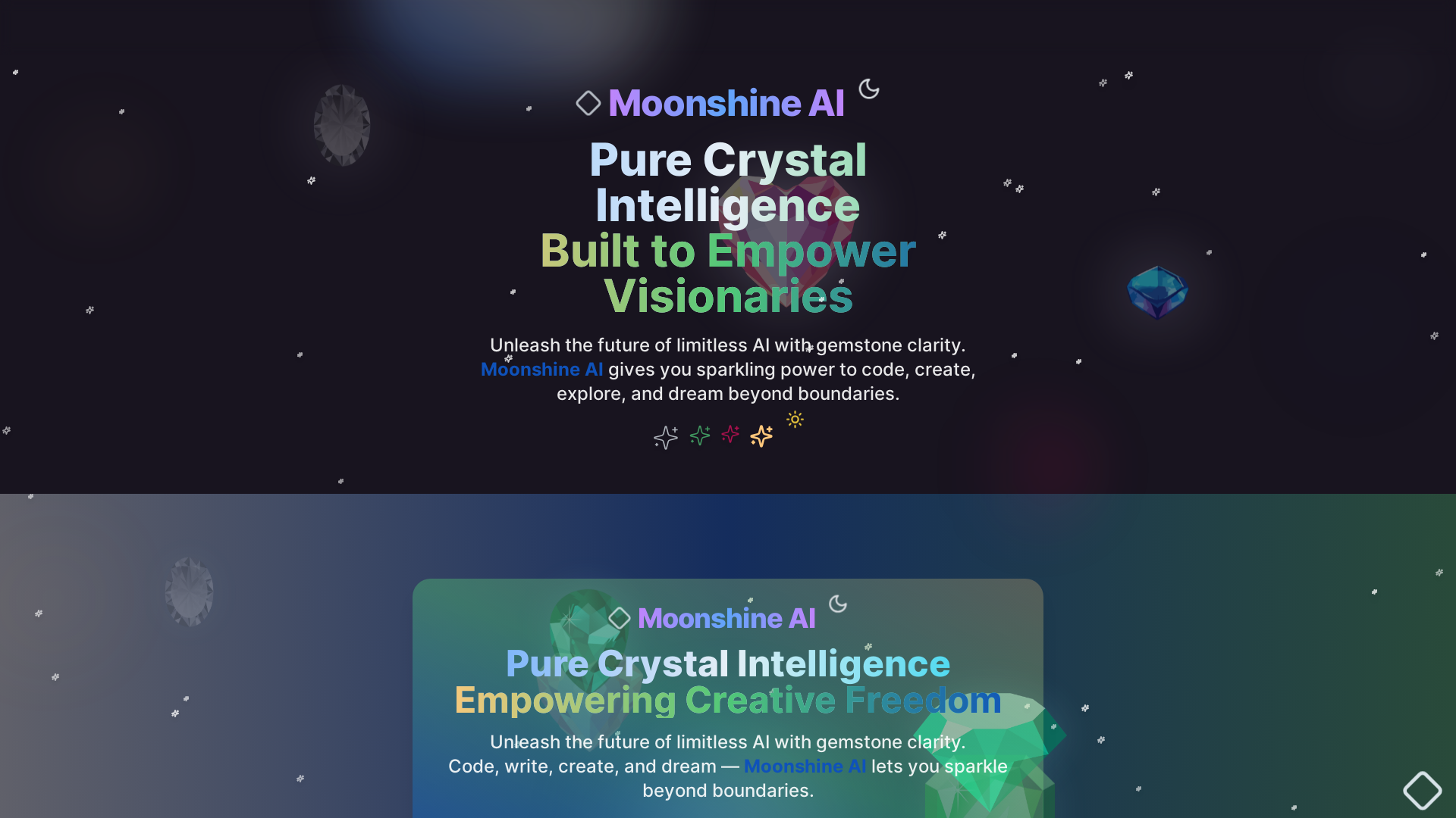 Moonshine AI - Crystal Gem Alchemy