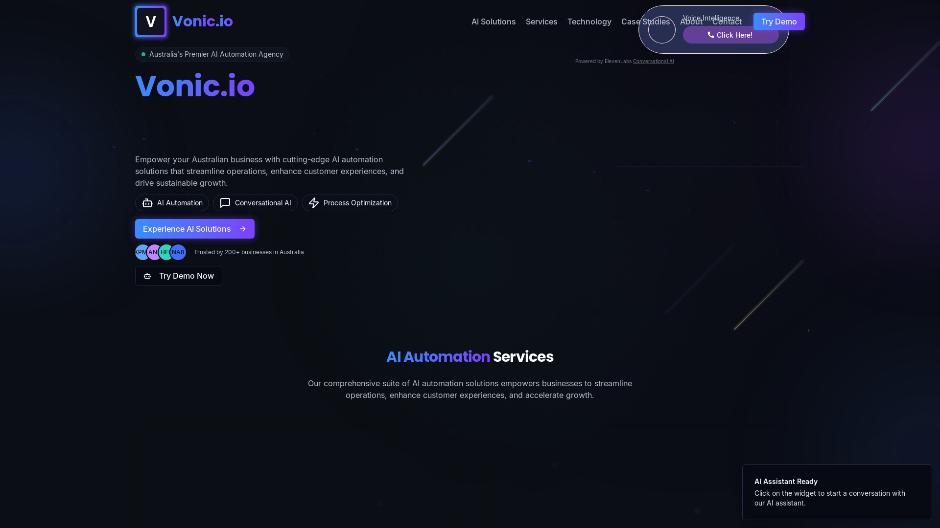 Vonic.io - Australia's Premier AI Voice Automation Company