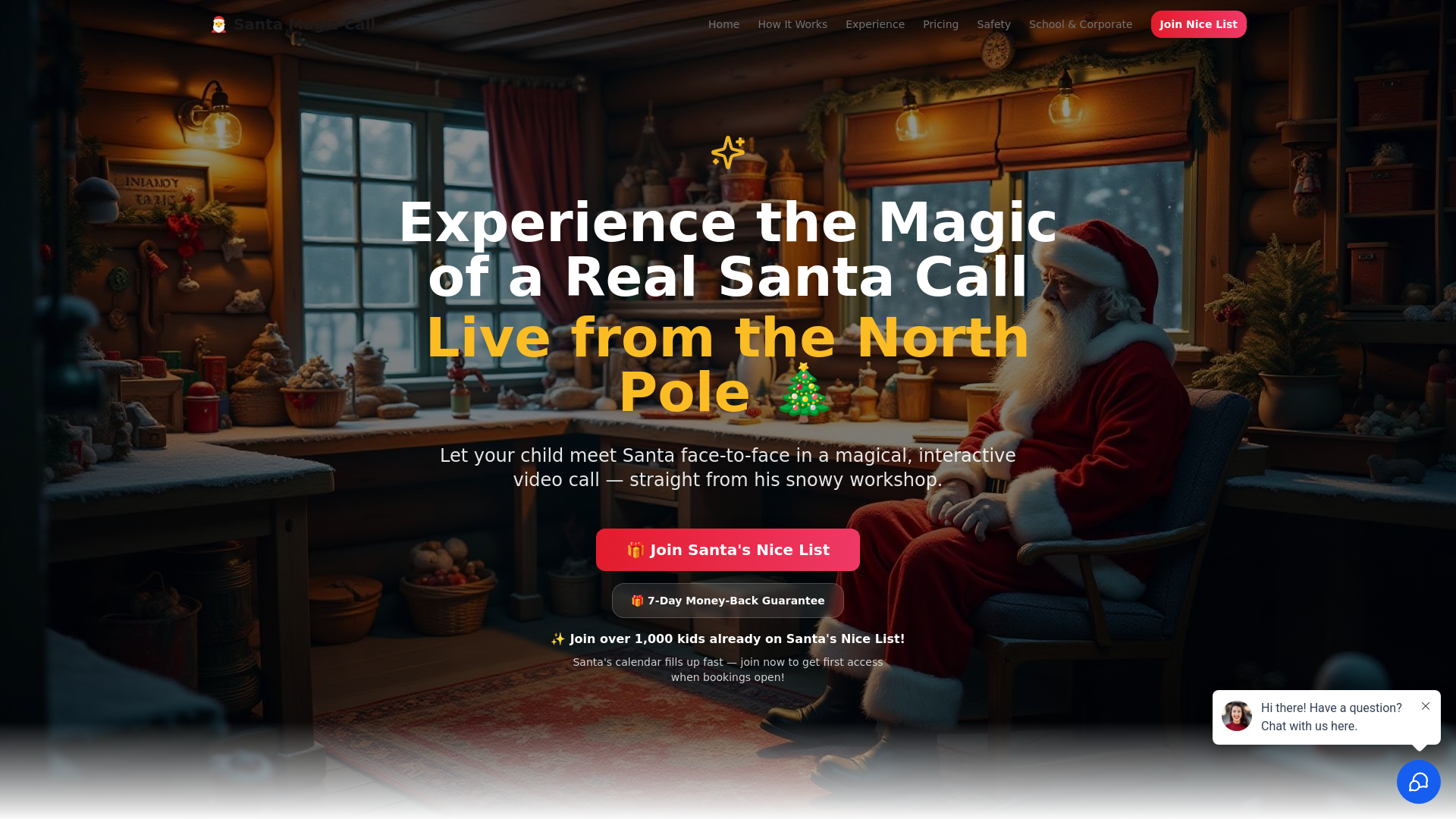 Santa's Magic Video Call - Live from the North Pole