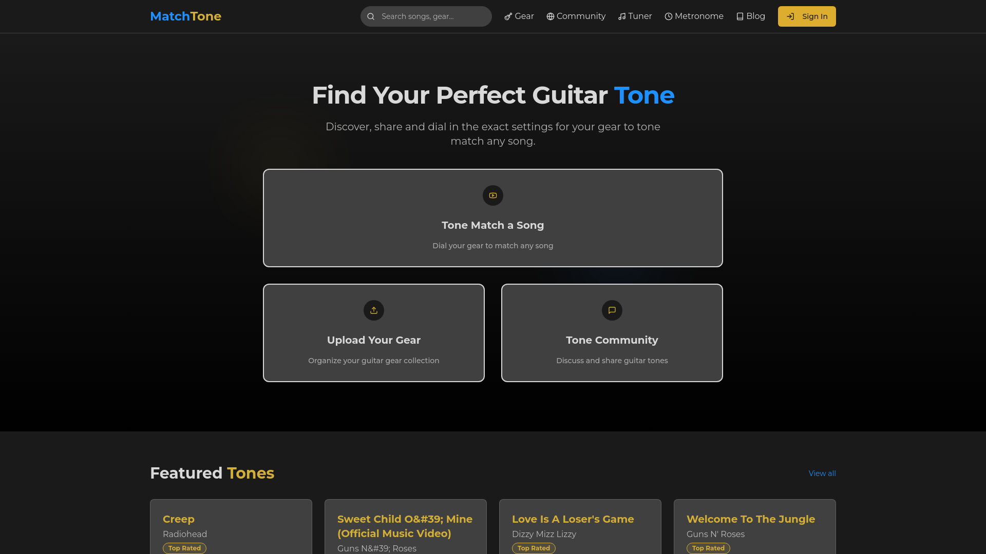 MatchTone - Find Perfect Guitar Tones