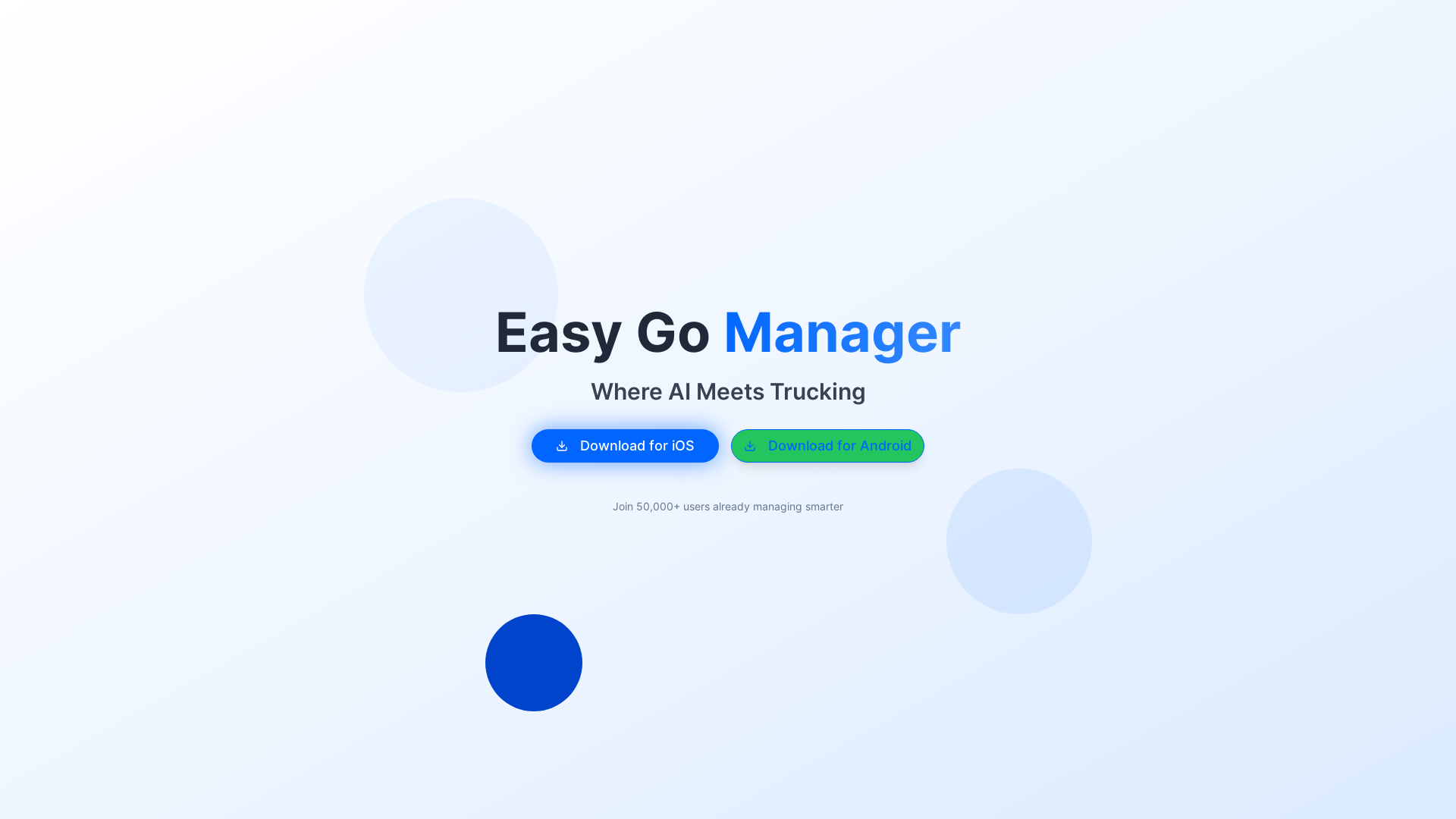 Easy Go Manager