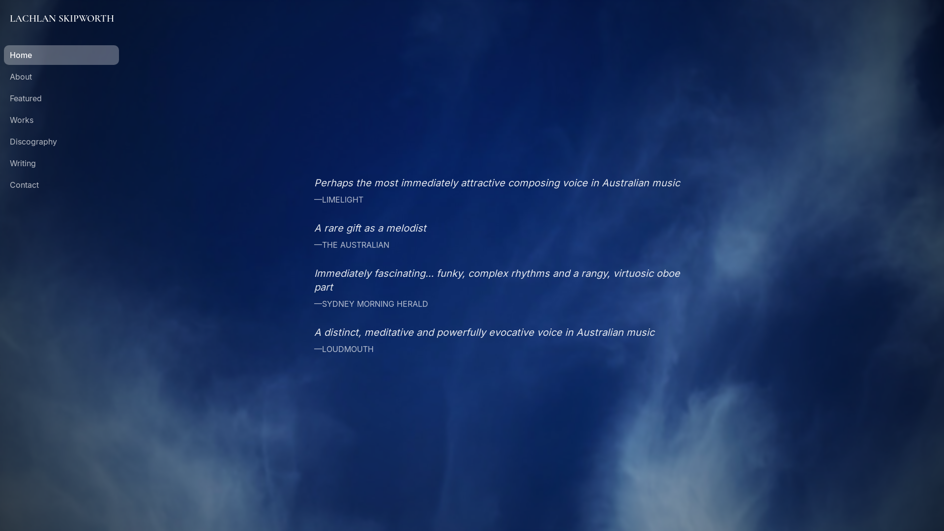 Lachlan Skipworth - Composer