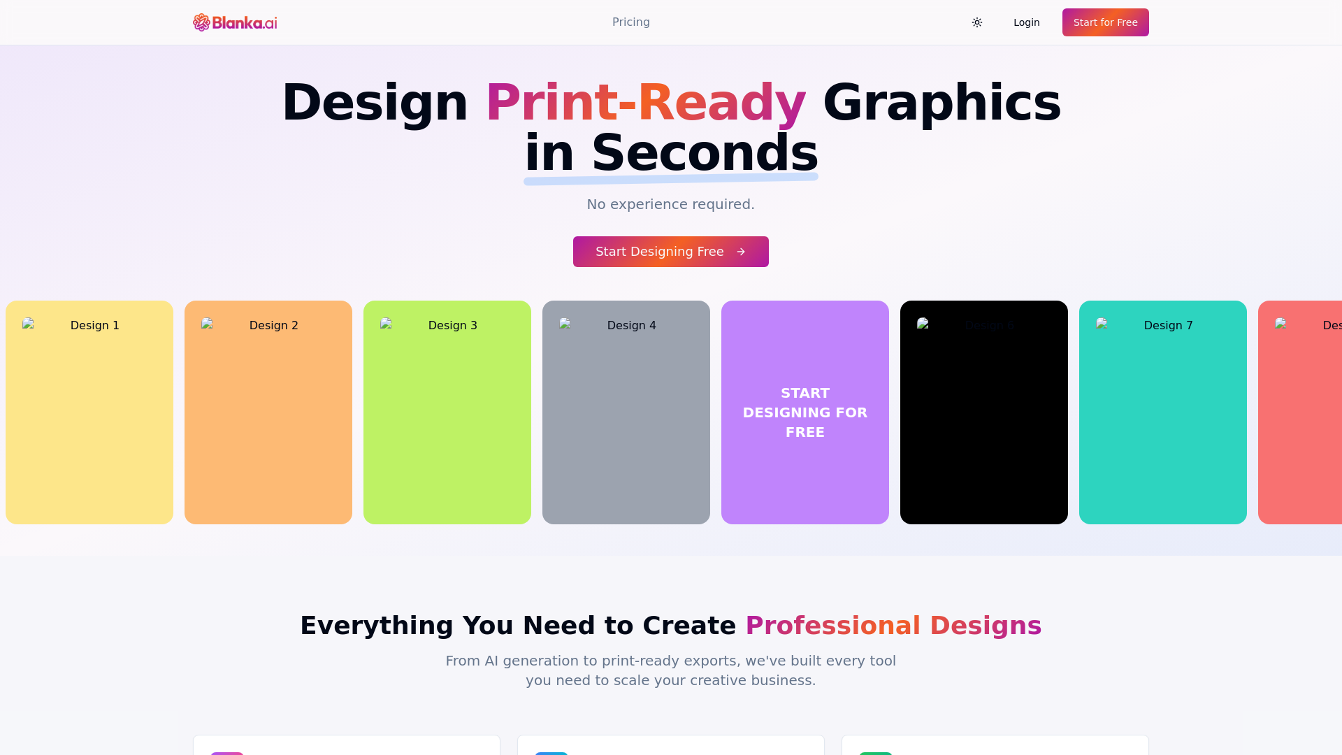 Blanka.ai | Design Print-Ready Graphics with AI