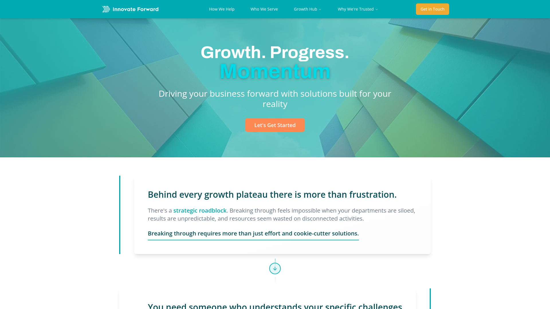 Innovate Forward - Growth. Progress. Momentum