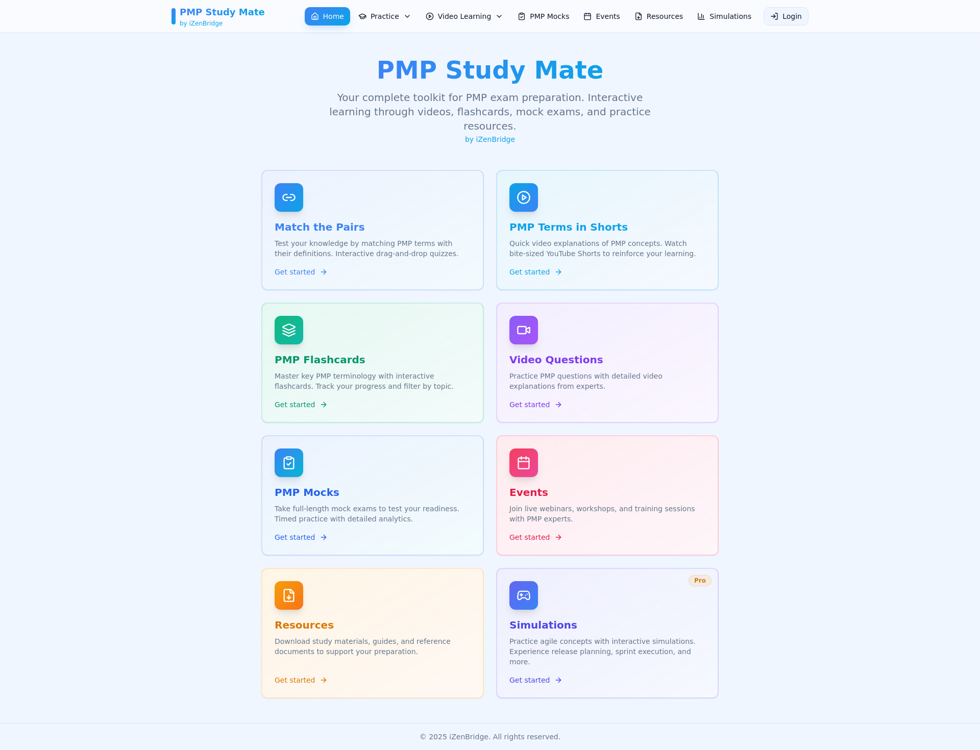 PMP Study Mate by iZenBridge | Interactive Quiz