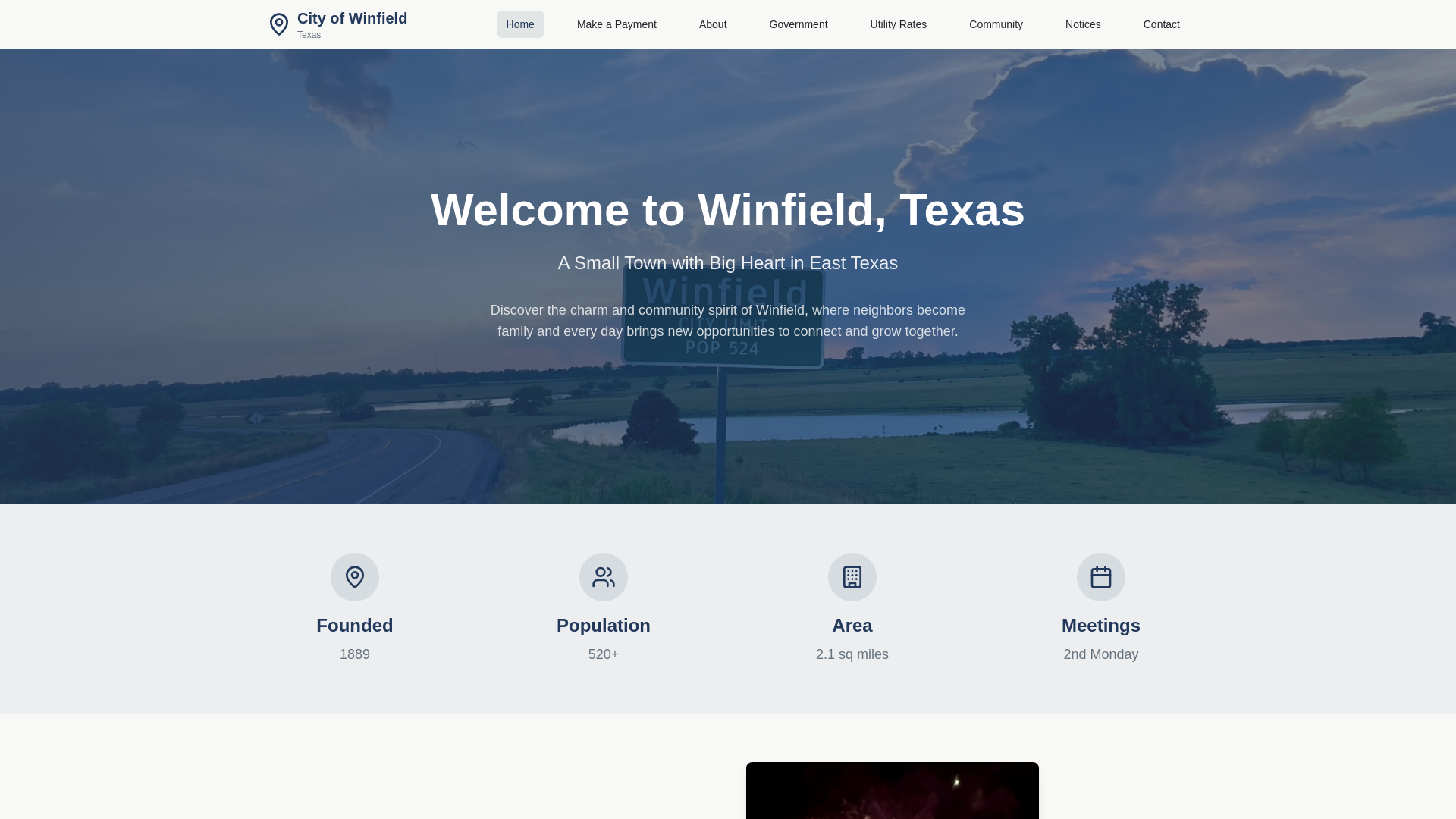 City of Winfield, Texas - Official Website