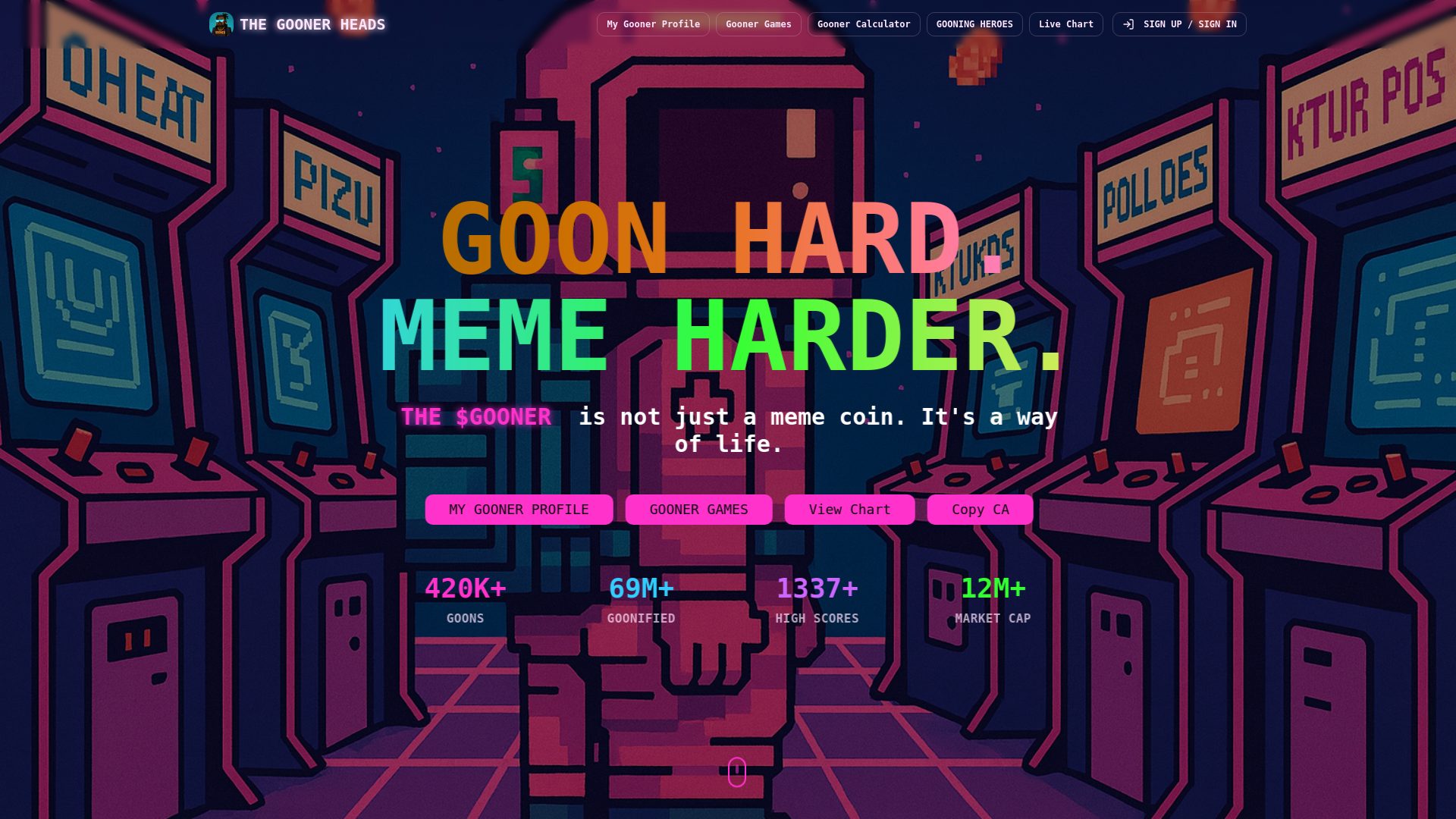 Gooning Games - Goon Hard. Meme Harder.