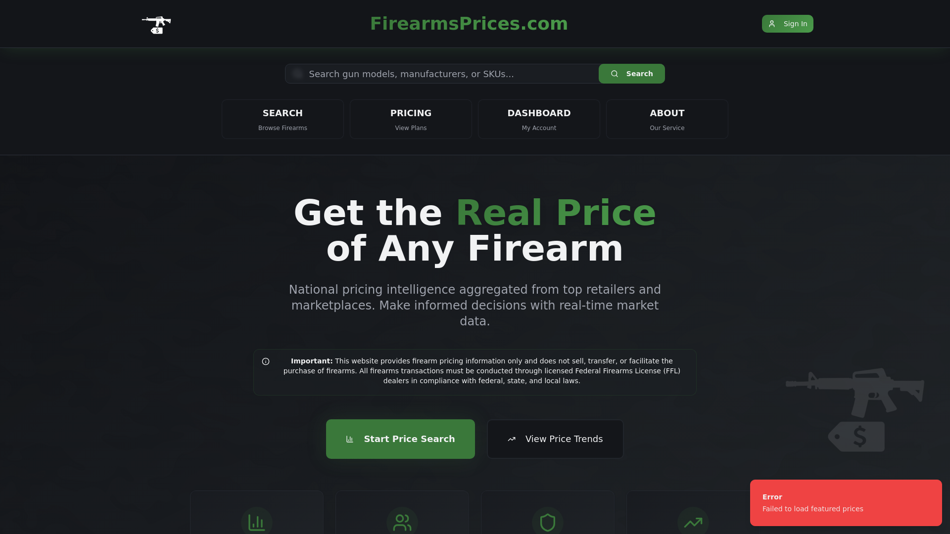 Firearms Prices - National Firearm Pricing Intelligence