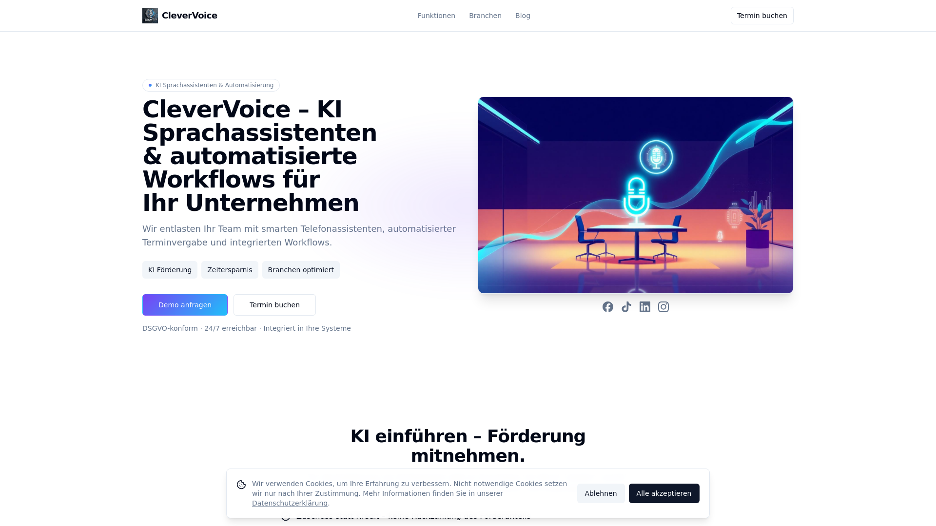 CleverVoice – KI Sprachassistenten & Automatisierung