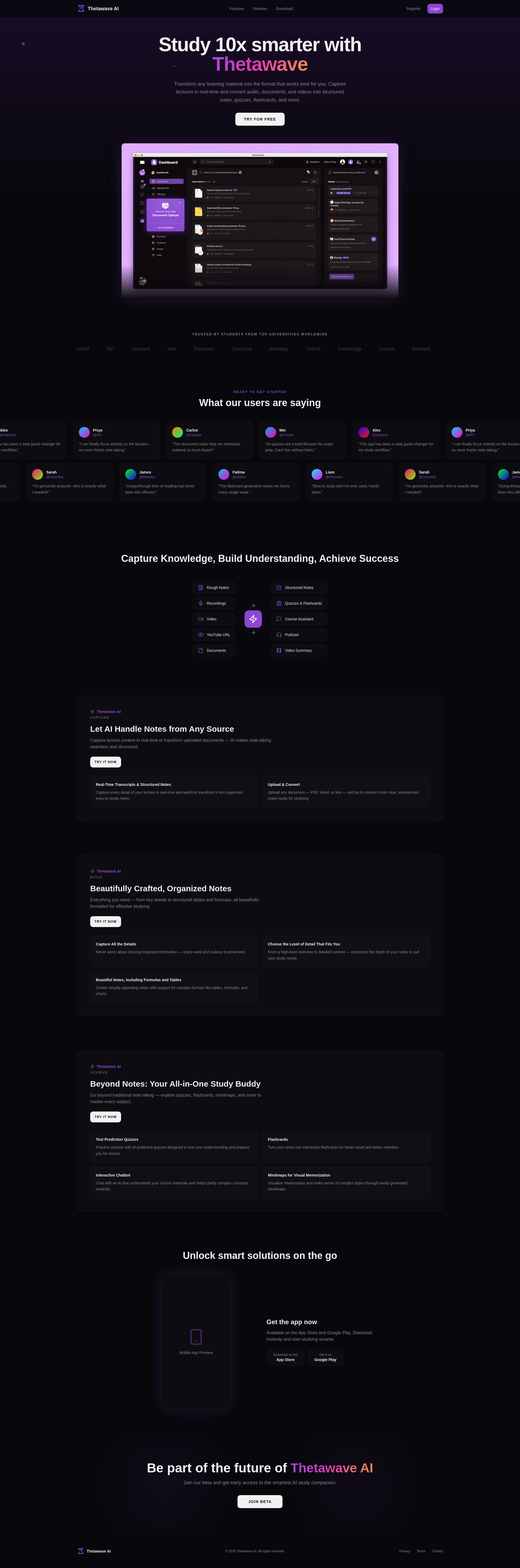 Download ThetaWave AI — iOS & Android Study App