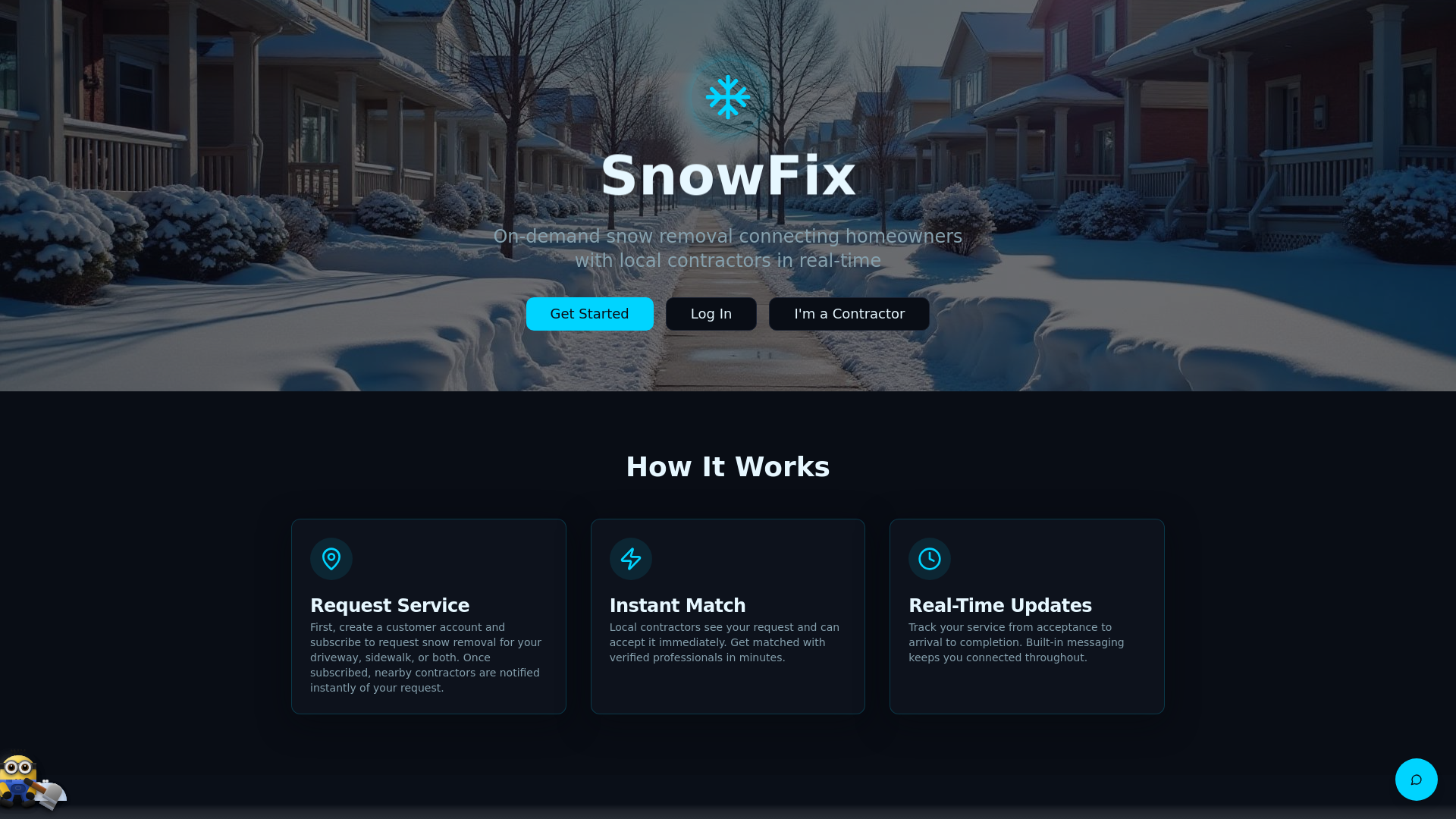 SnowFix - On-Demand Snow Removal