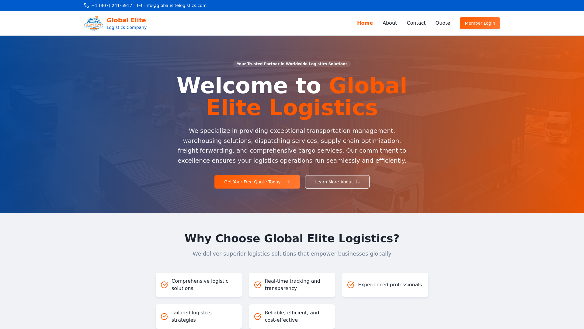 Global Elite Logistics - Worldwide Logistics Solutions