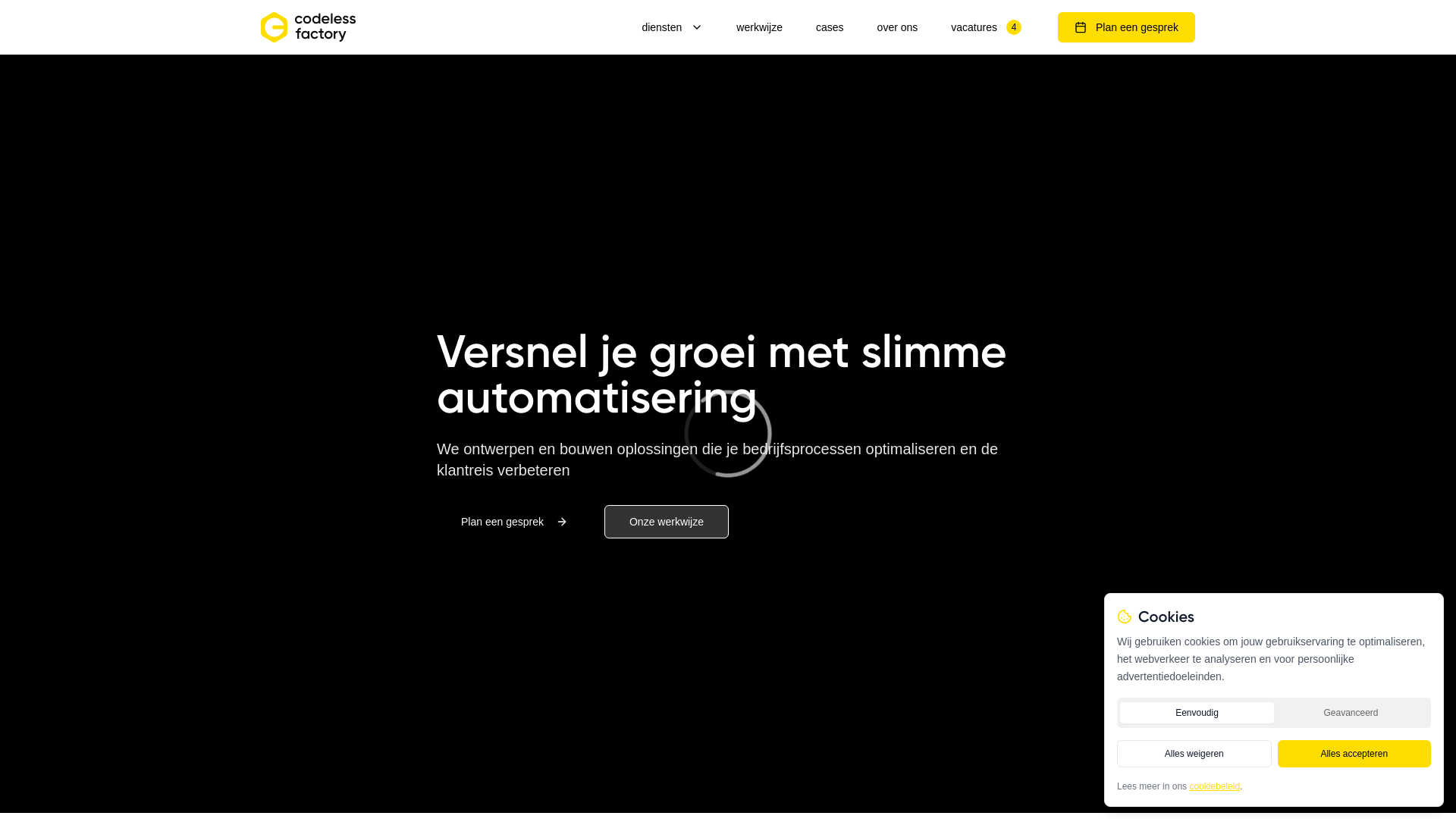 Codeless Factory | Slimme processen. Minder handwerk. Meer groei.