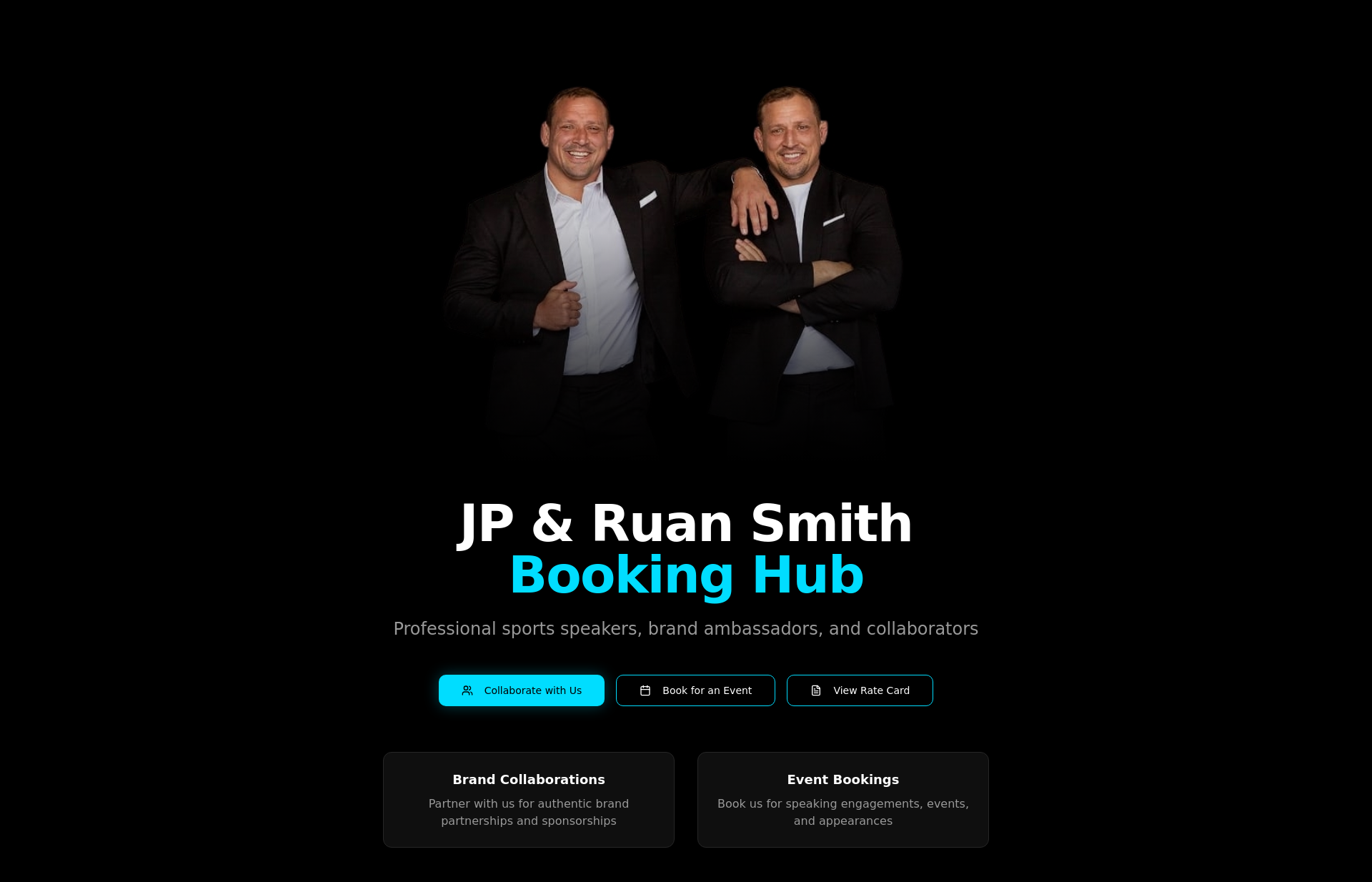 JP & Ruan Smith – Booking Hub