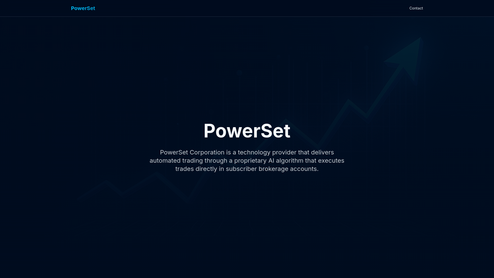 PowerSet Corporation | AI-Powered Trading Algorithm