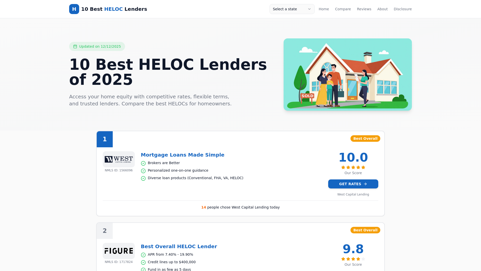 10 Best HELOC Lenders of 2025 | Compare Home Equity Lines of Credit