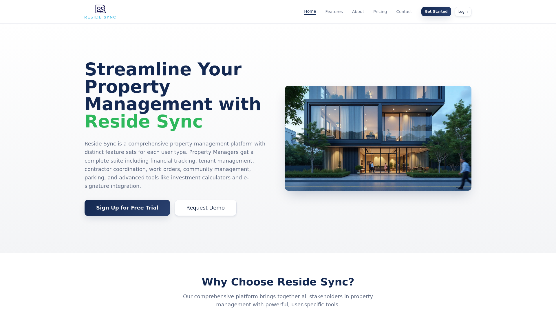 Reside Sync - Advanced Property Management Software