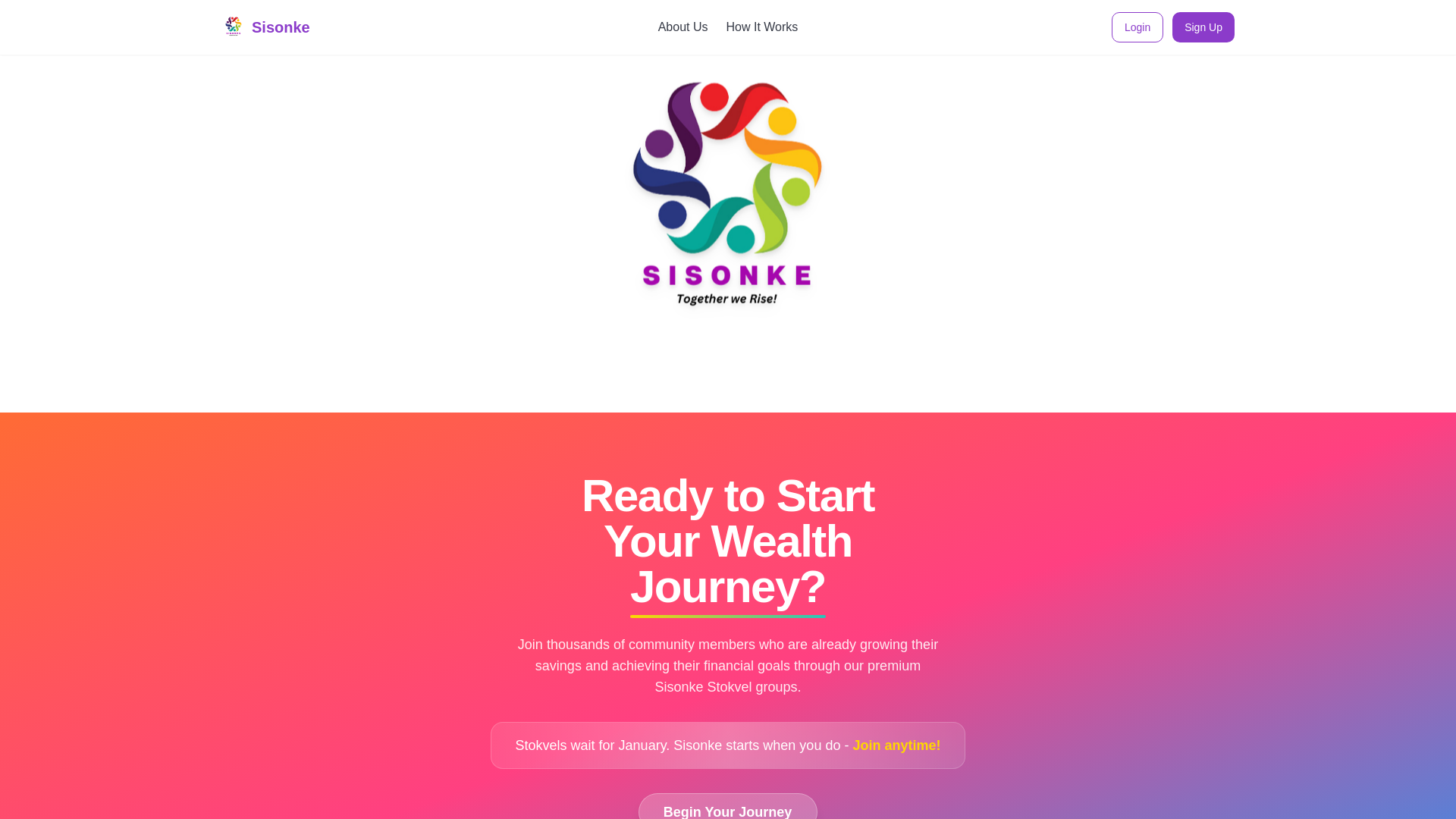 Sisonke - Digital Stokvel App | Together We Rise!