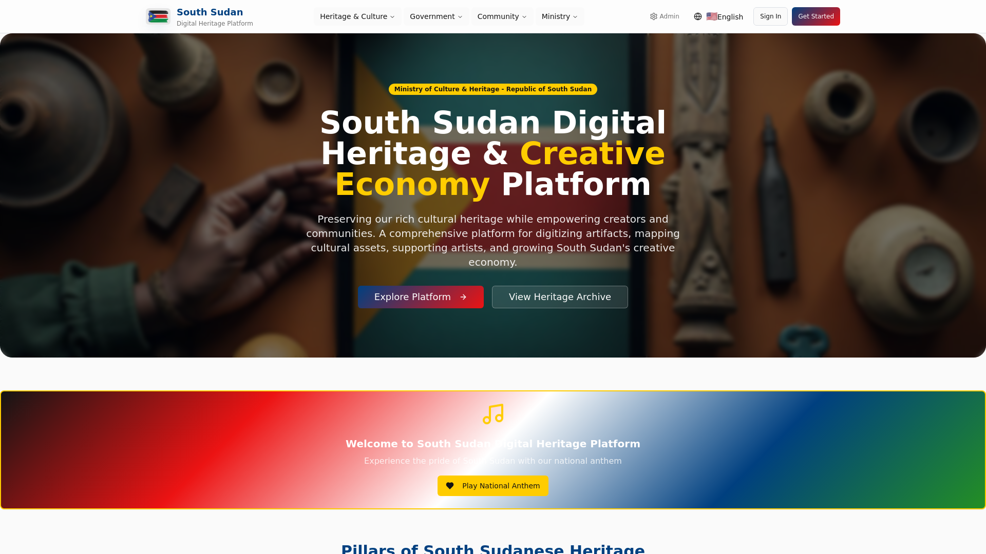 SS-DHEP | South Sudan Digital Heritage & Creative Economy Platform