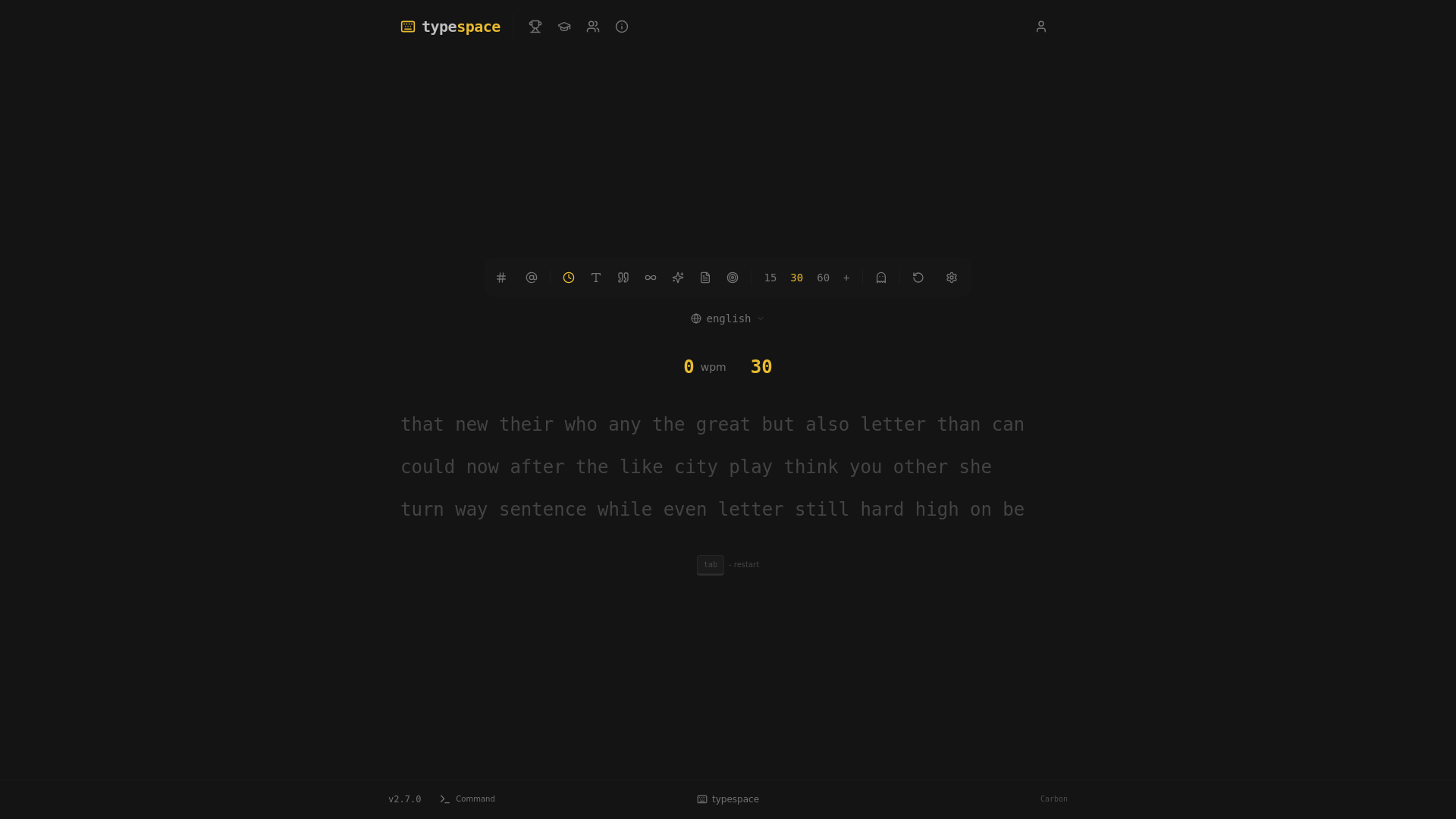 Typespace - Test Your Typing Speed