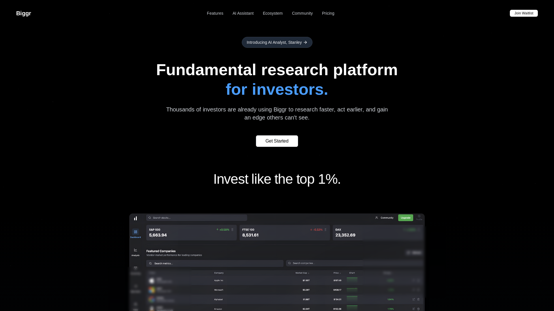Biggr - Invest Smarter. Grow Together.