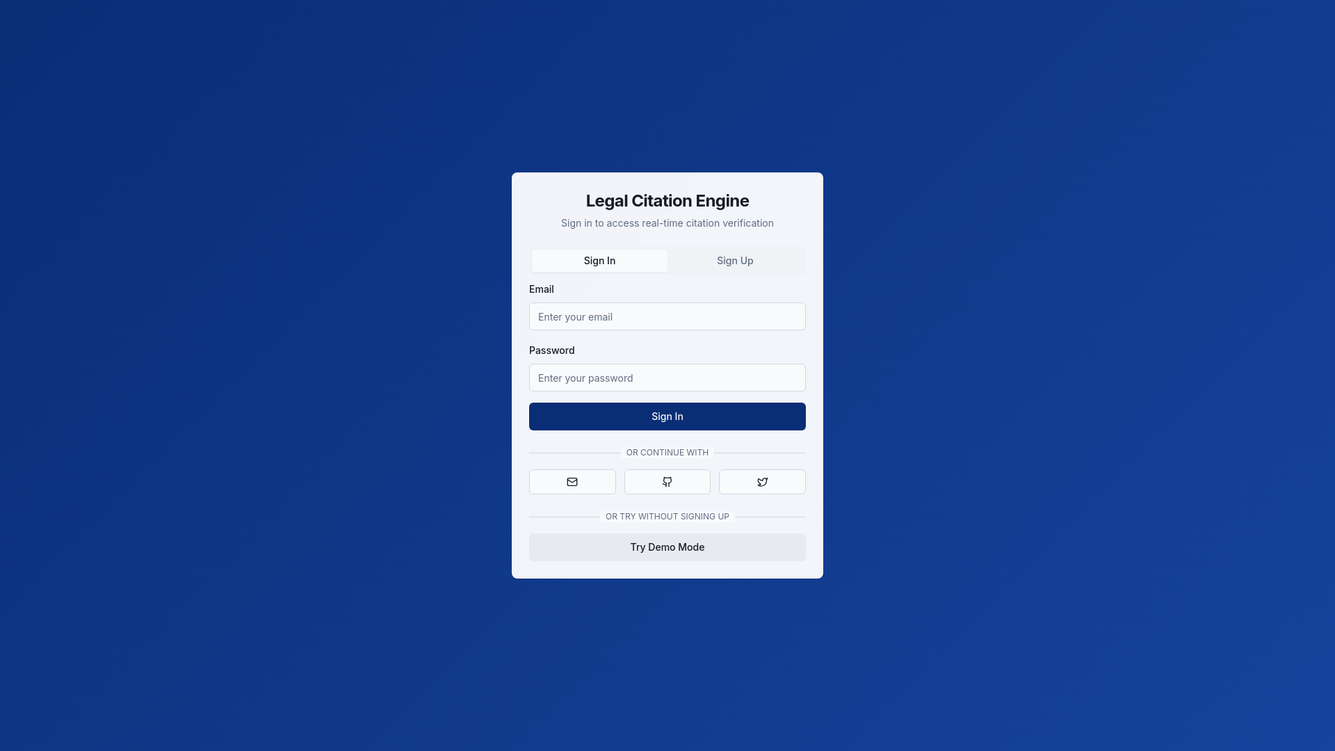 Citation Intelligence Engine - Real-Time Legal Citation Verification
