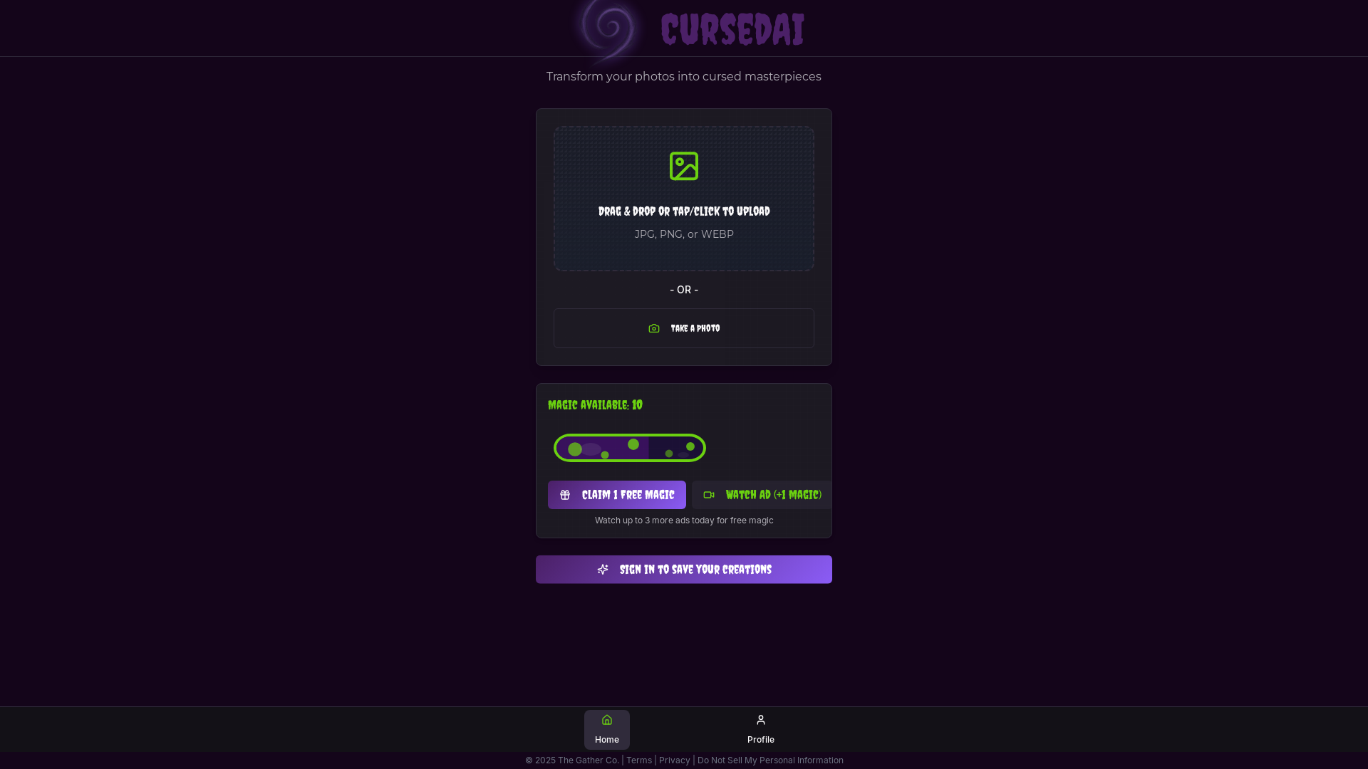 CursedAI - Turn Your Photos Into Pure Chaos